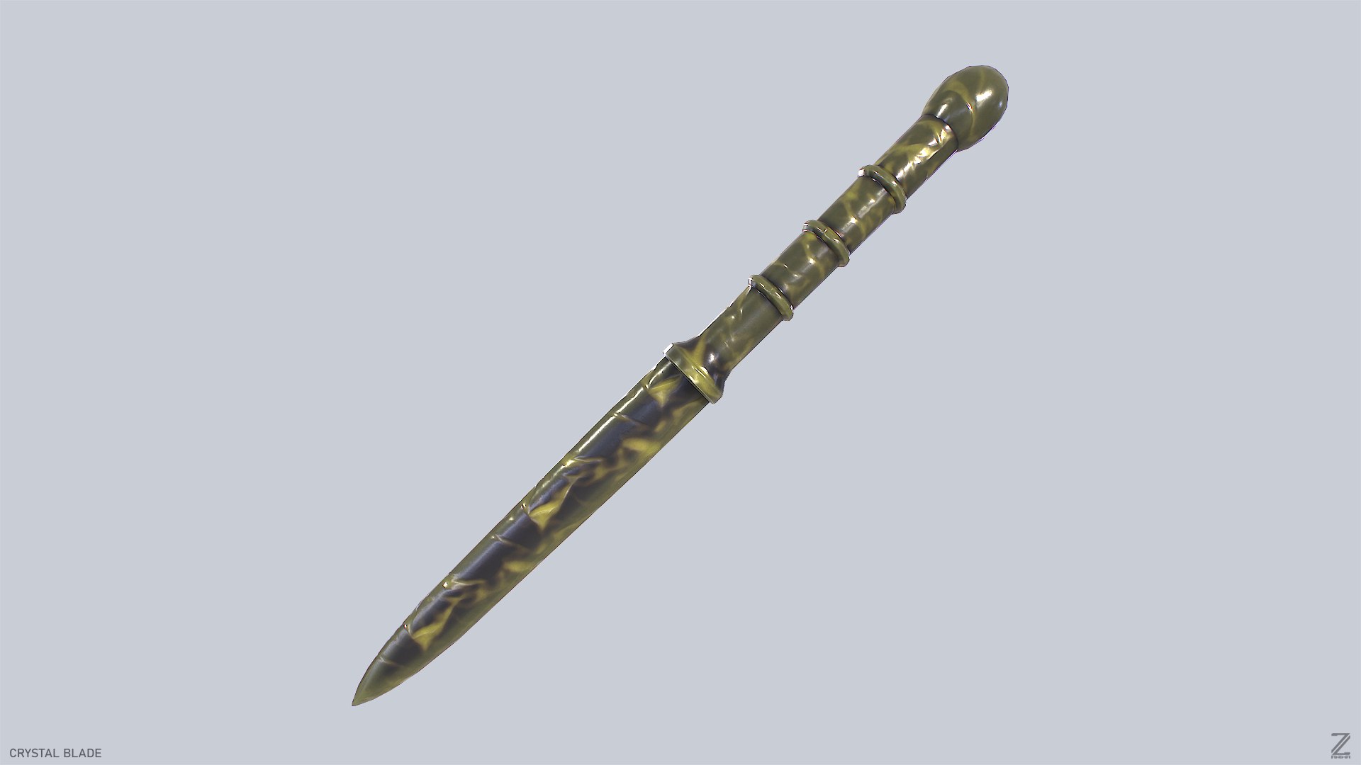 3D Crystal Blade - TurboSquid 2218777