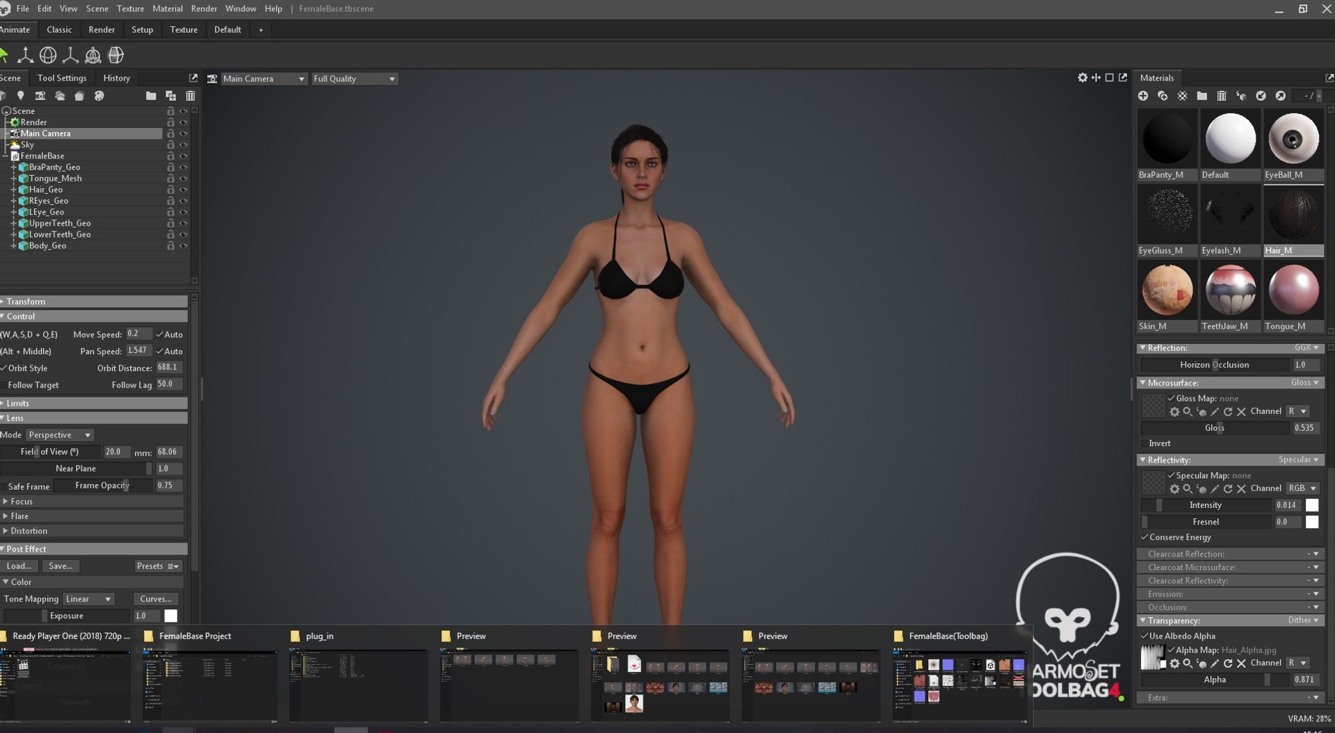 3D Female Base Rig Model - TurboSquid 2230048