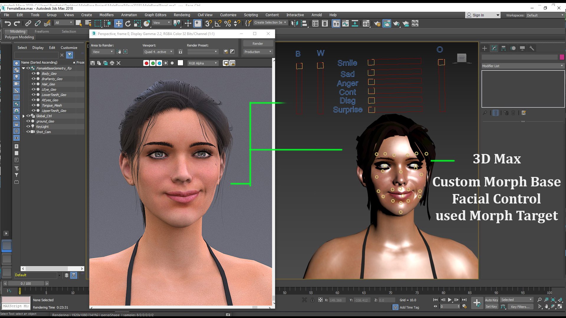 3D Female Base Rig Model - TurboSquid 2230048