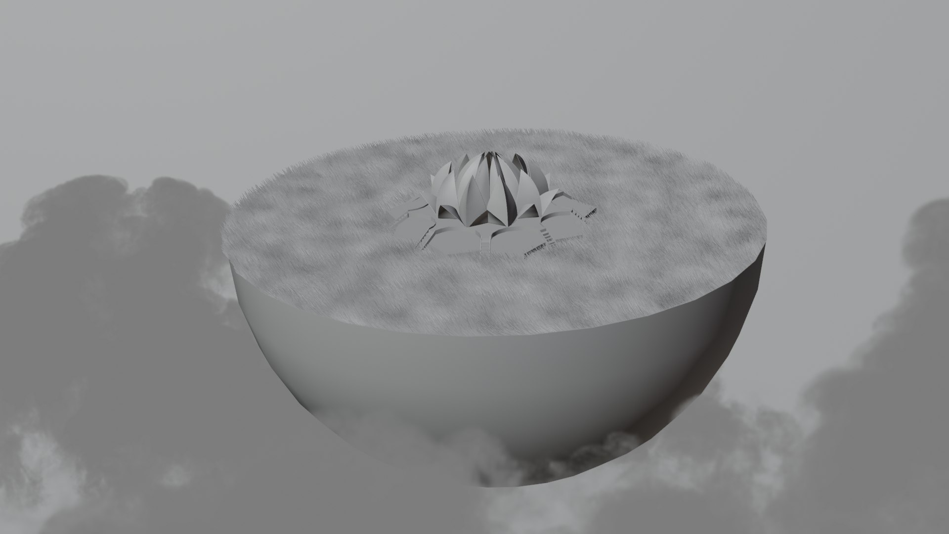 Lotus Temple 3D Model Stylized Mid Poly Architecture Landmark Multi ...