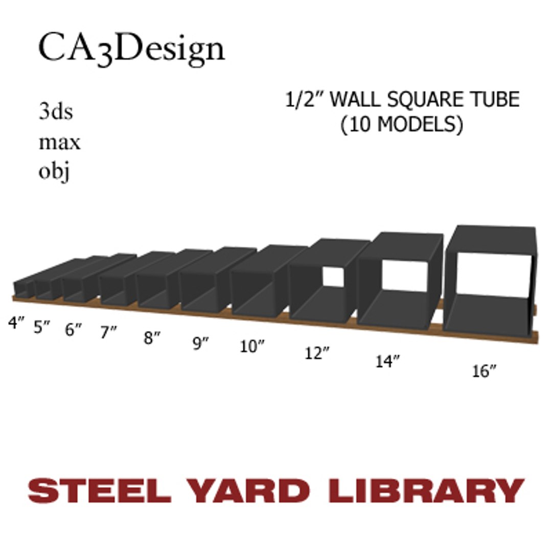 square tube 3d 3ds