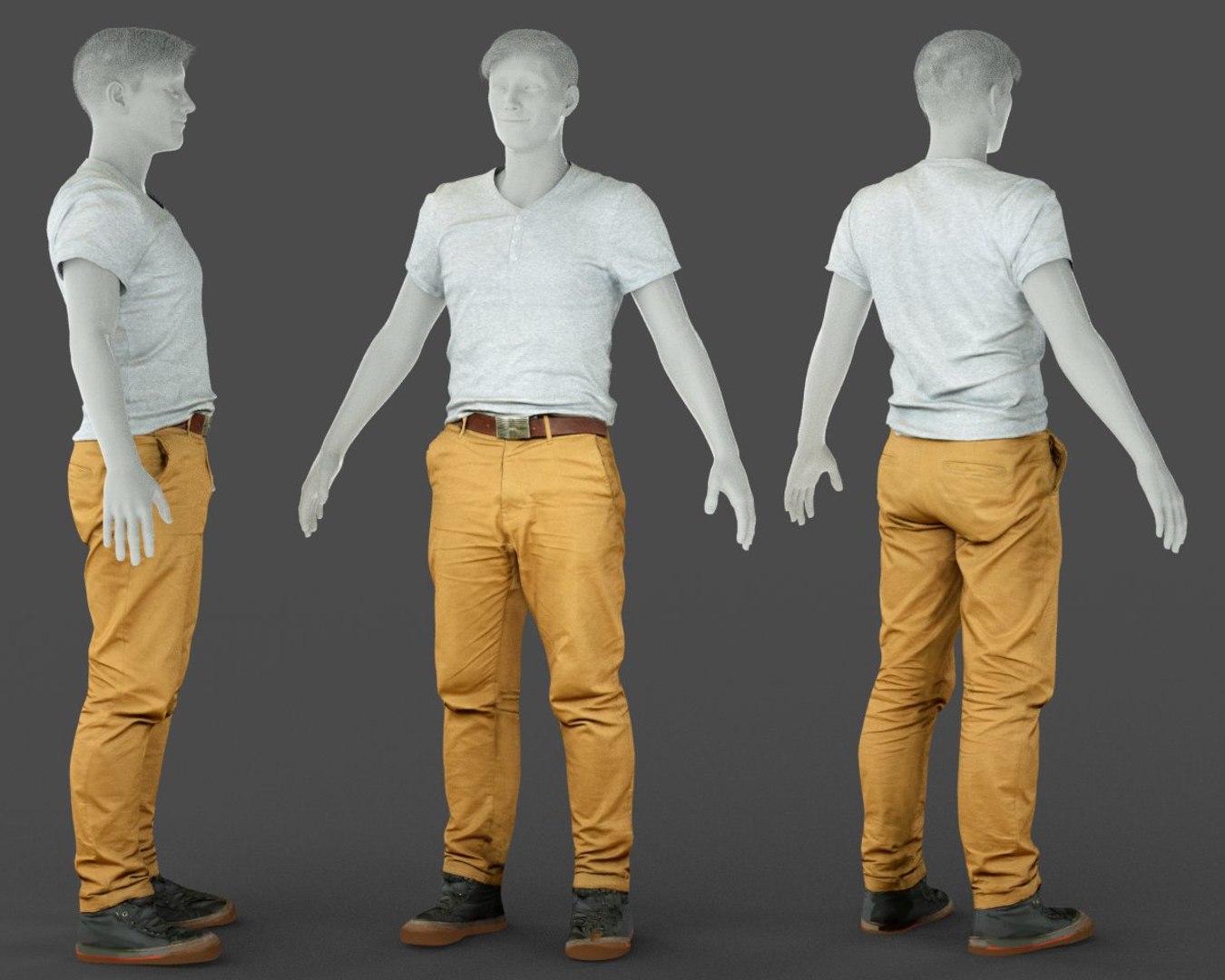 Male Clothing Outfit 3D Model - TurboSquid 1329826