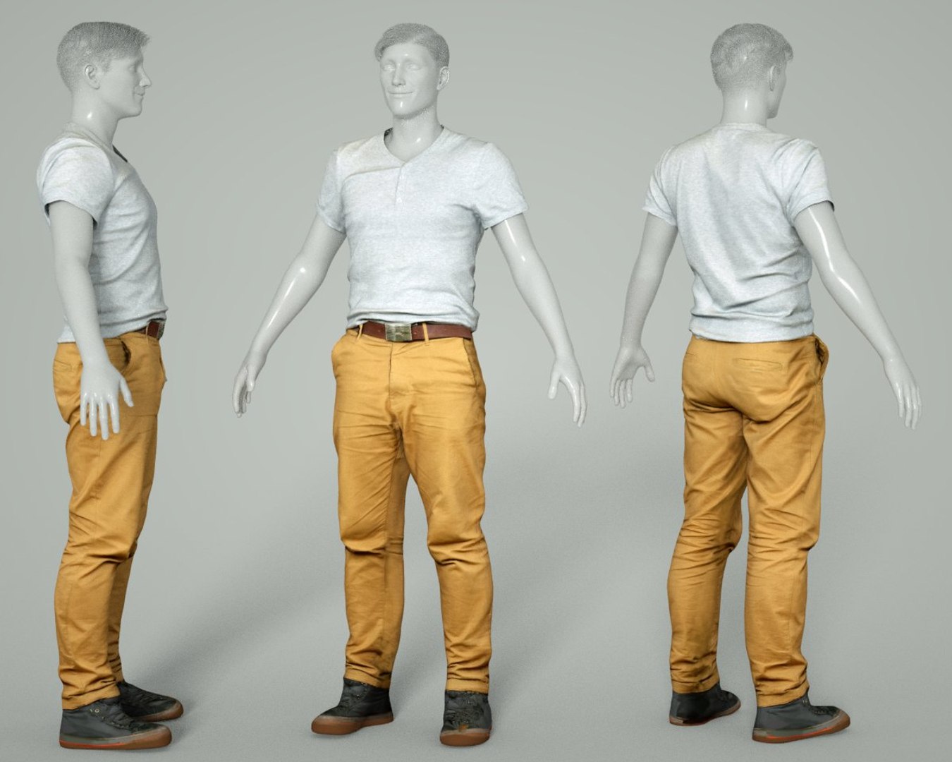 Male Clothing Outfit 3D Model - TurboSquid 1329826