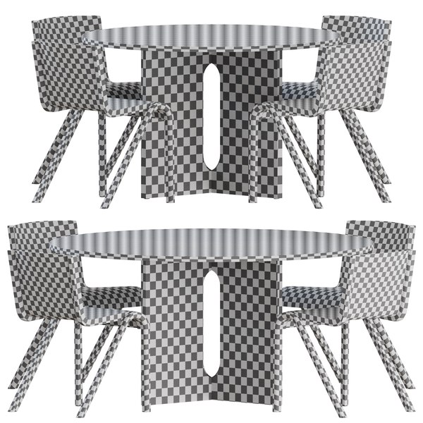 Ready Dining Set By Menu model - TurboSquid 1753273
