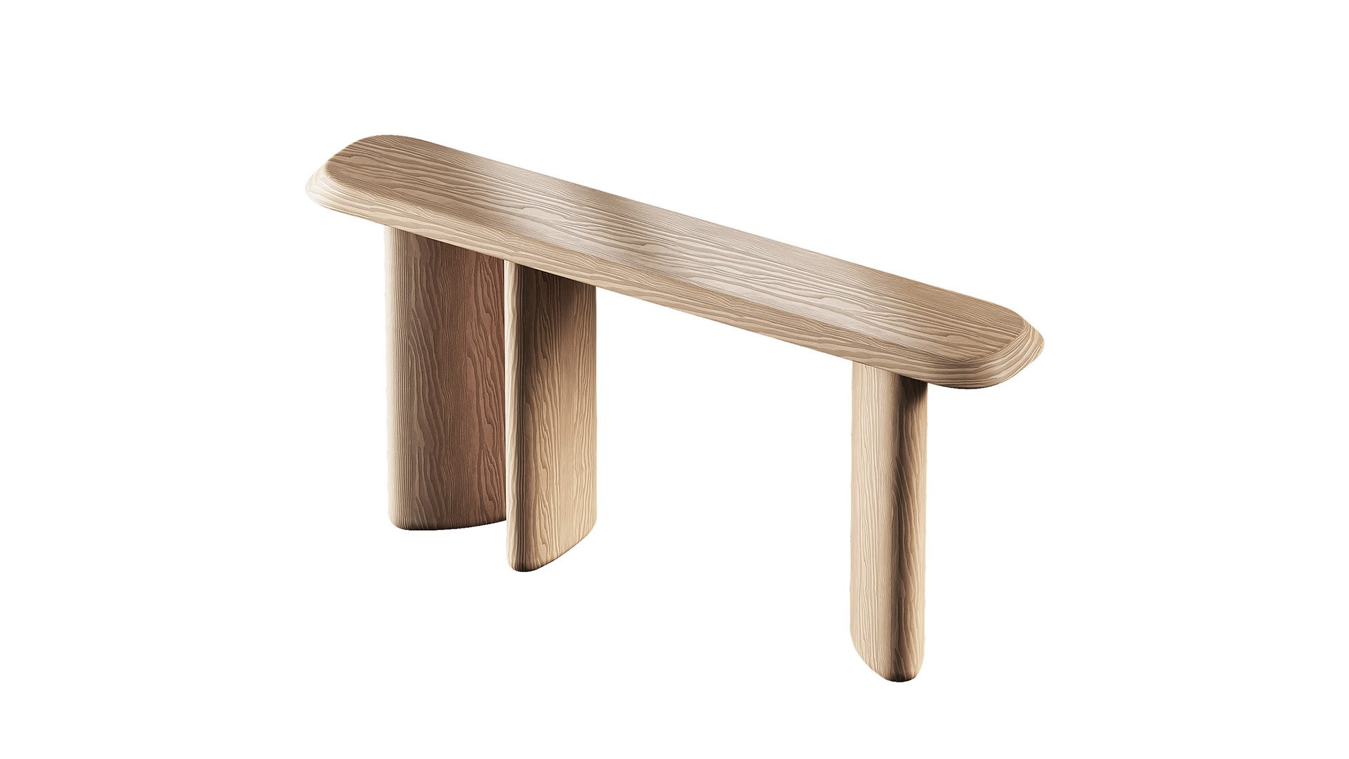 RH Leon Console Table 3 Wood Color Options 3D Model - TurboSquid 2352183