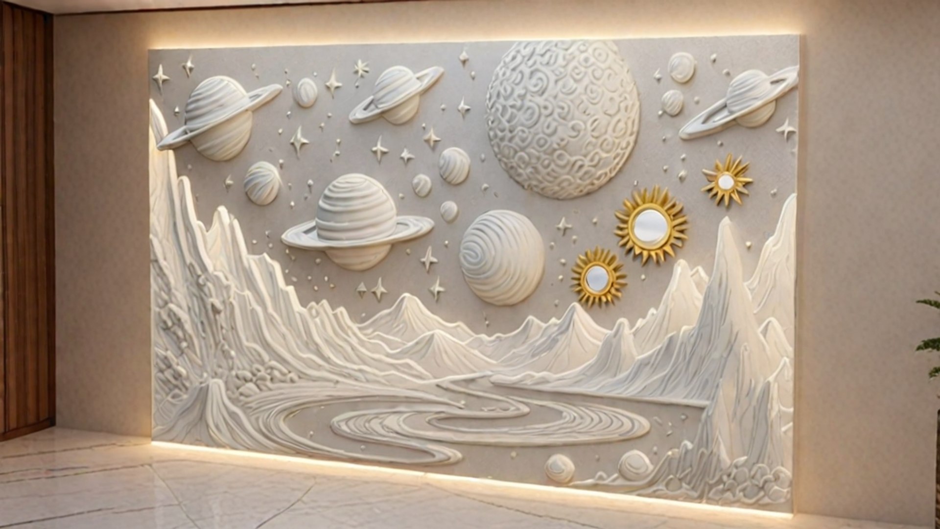 3D Modern Panel Wall Decor Set Relief Stl Mural CNC 166 - TurboSquid ...