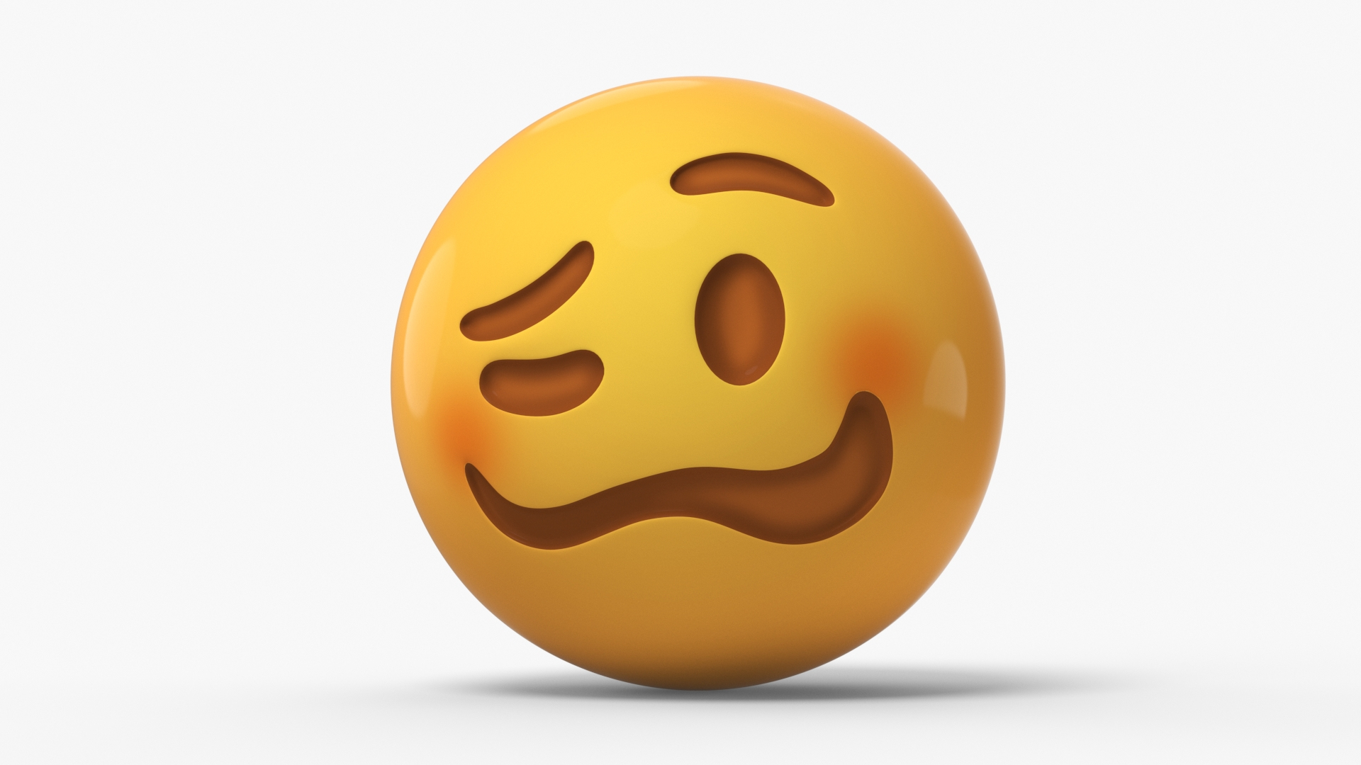 3D Emoji Woozy Face Model - TurboSquid 2239299