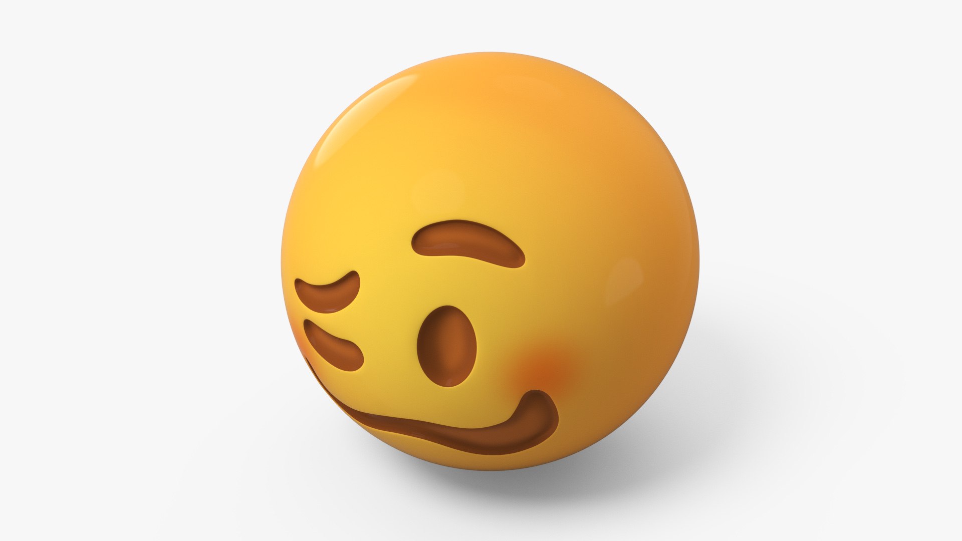 3D Emoji Woozy Face Model - TurboSquid 2239299