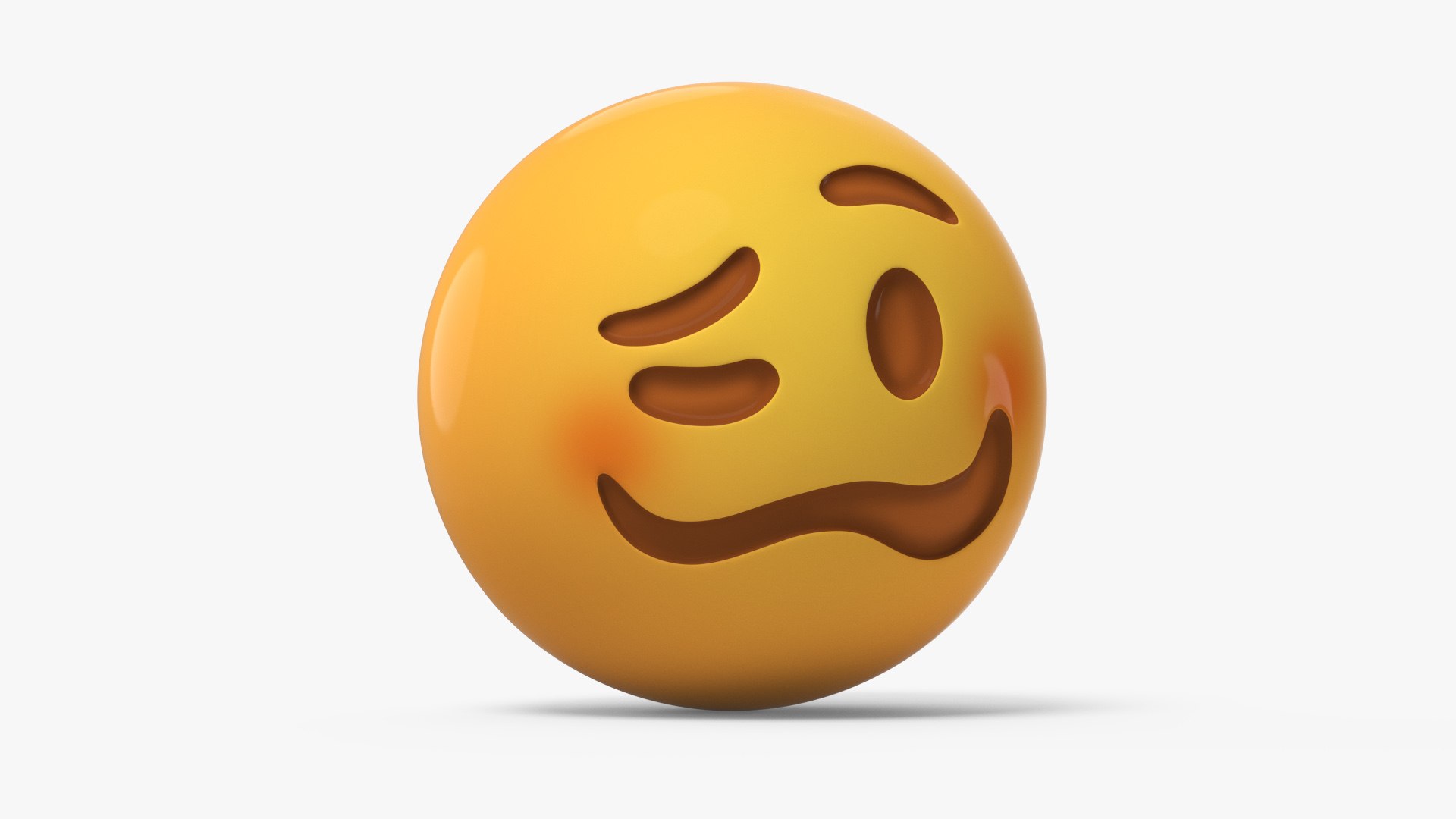3D Emoji Woozy Face Model - TurboSquid 2239299