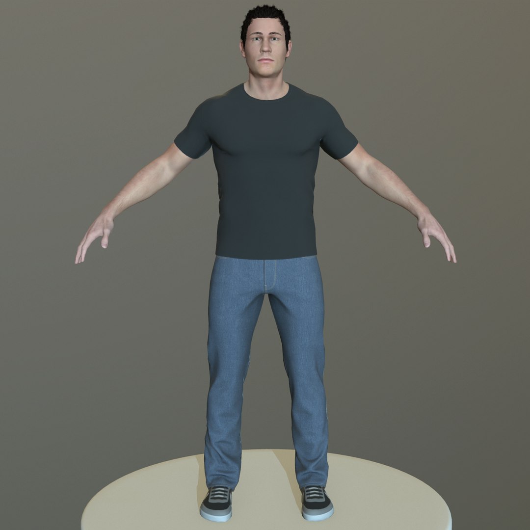Paul Character Games Man 3d Model