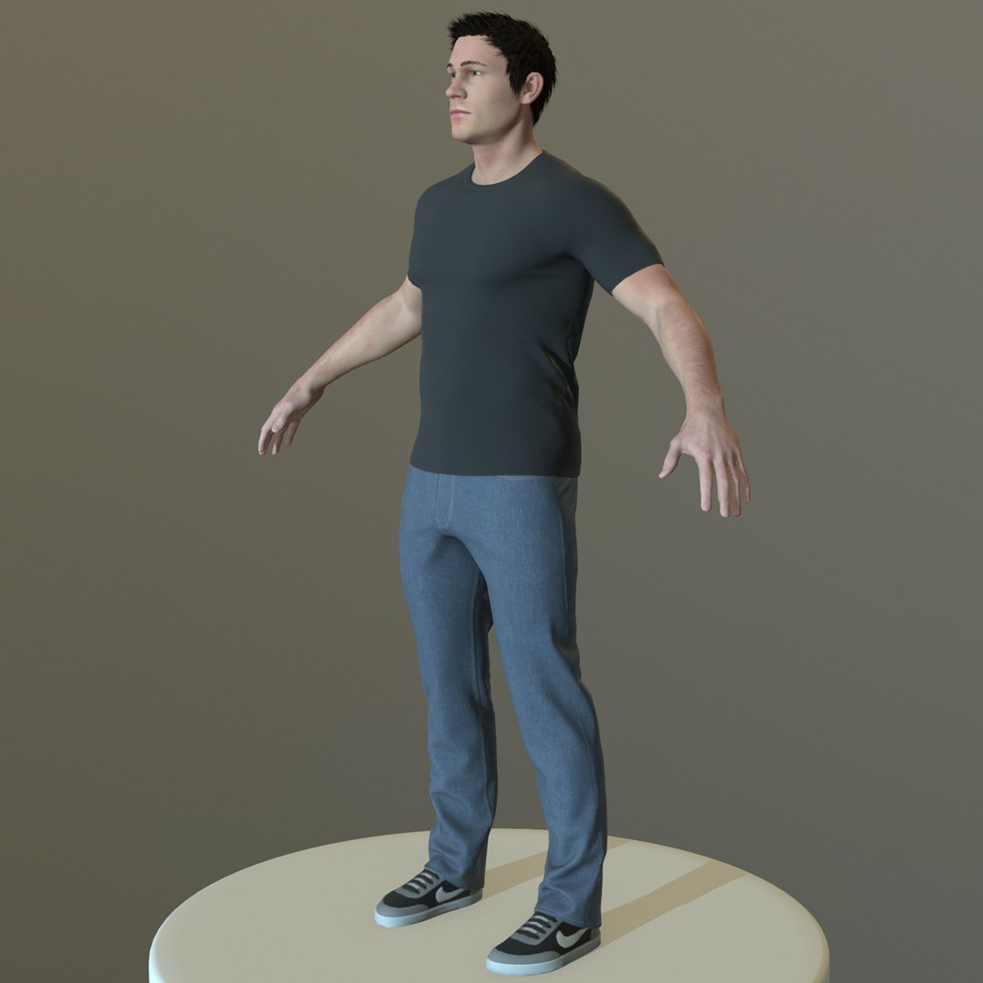 Paul Character Games Man 3d Model