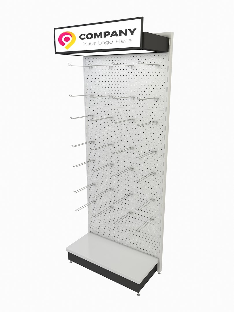 Supermarket Retail Shelf Display Model - TurboSquid 1398048