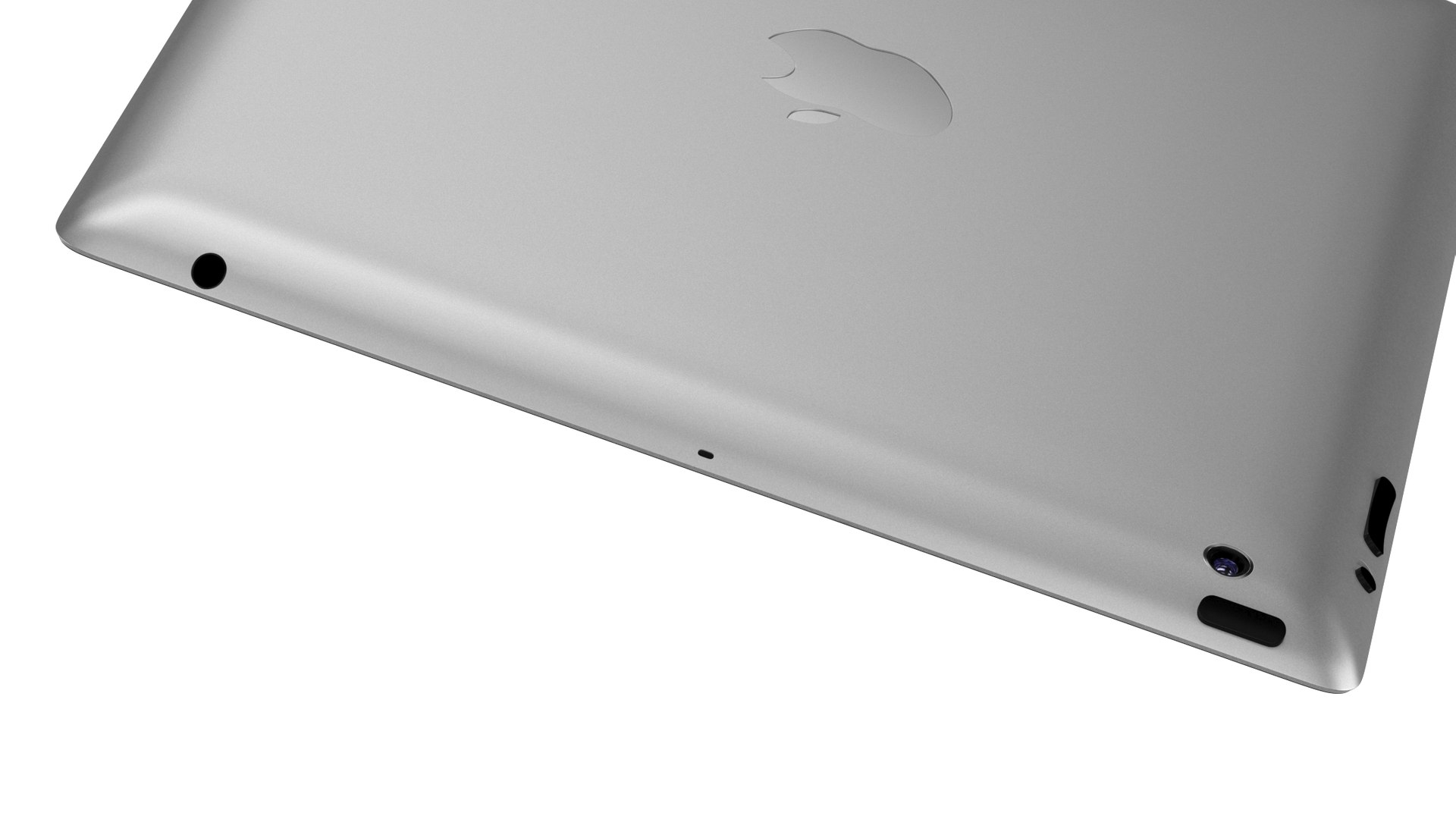 Apple iPad 4 White 3D - TurboSquid 2158103