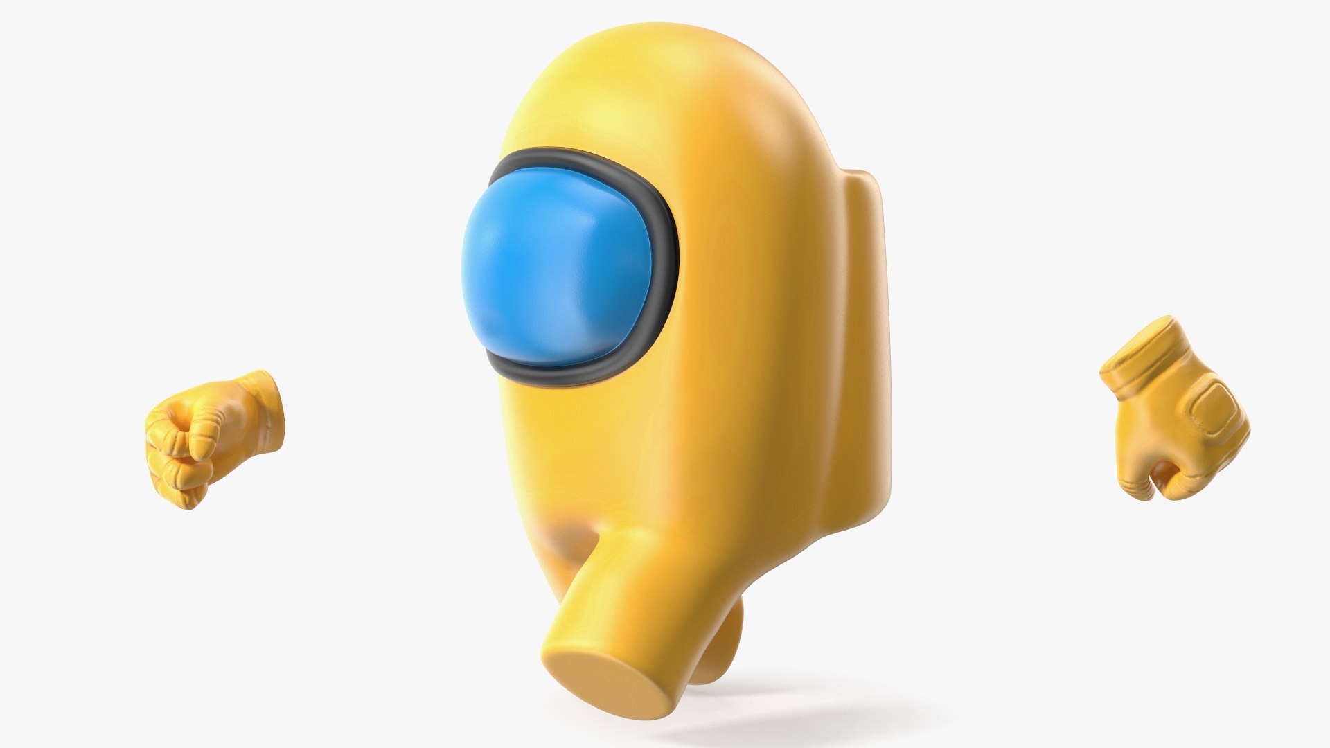 3D Running Among Us Character Yellow model - TurboSquid 2003923