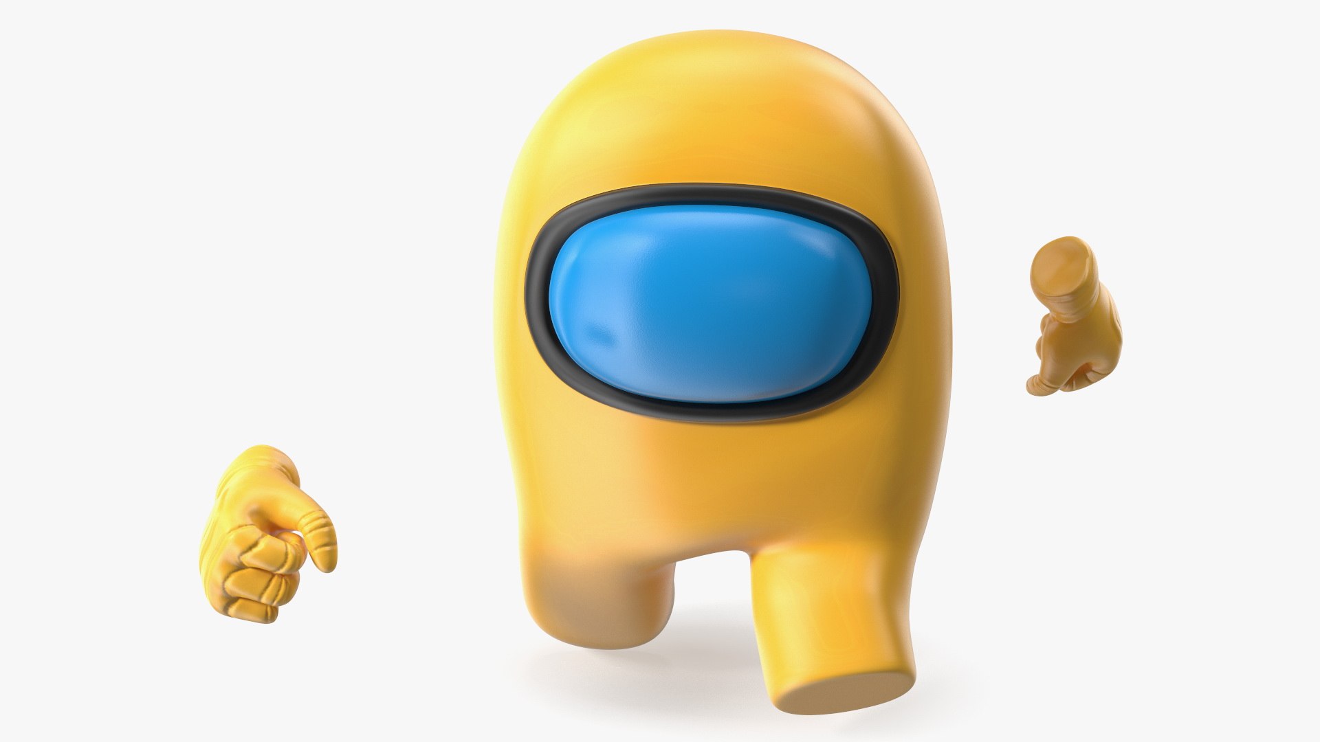 3D Running Among Us Character Yellow model - TurboSquid 2003923