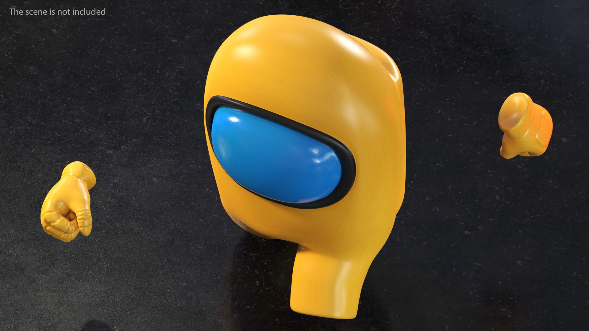3D Running Among Us Character Yellow model - TurboSquid 2003923