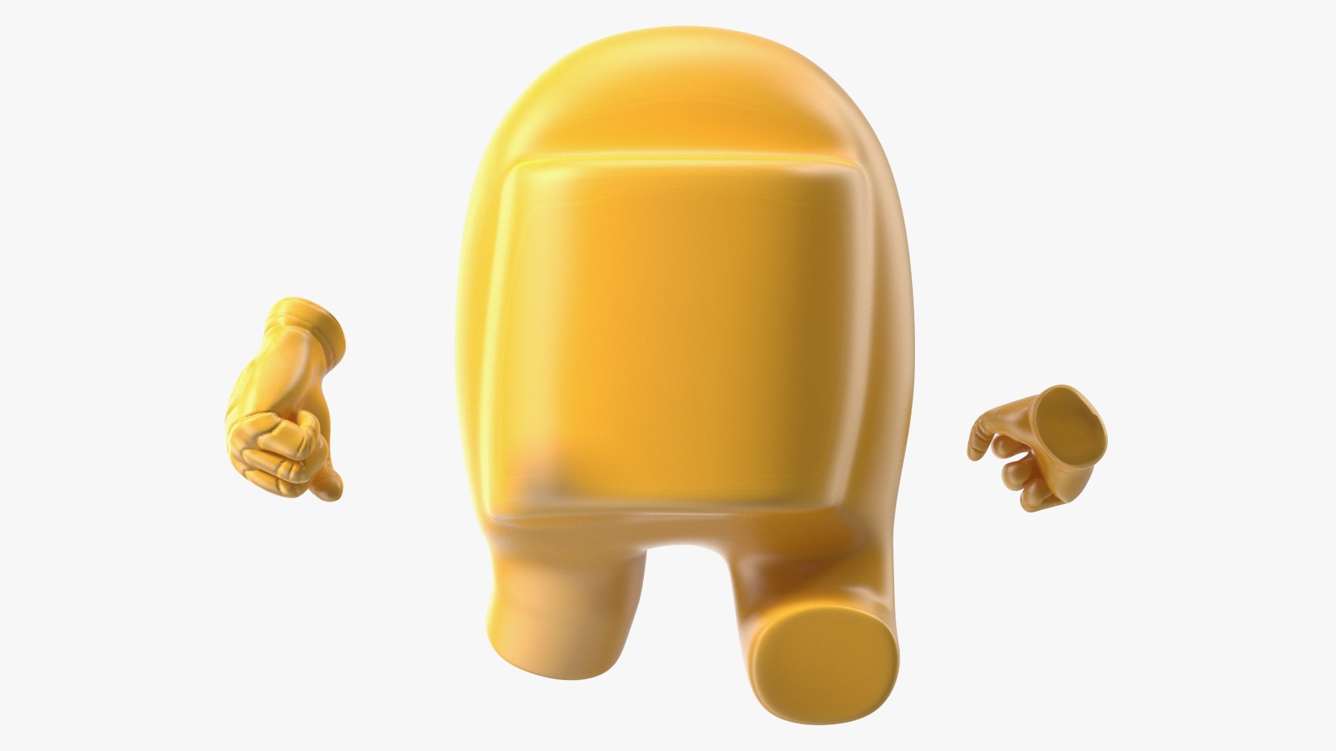 3D Running Among Us Character Yellow model - TurboSquid 2003923