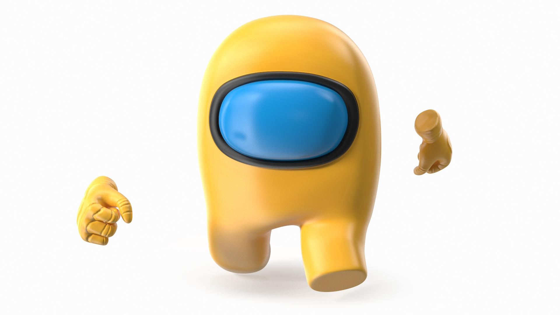 3D Running Among Us Character Yellow model - TurboSquid 2003923