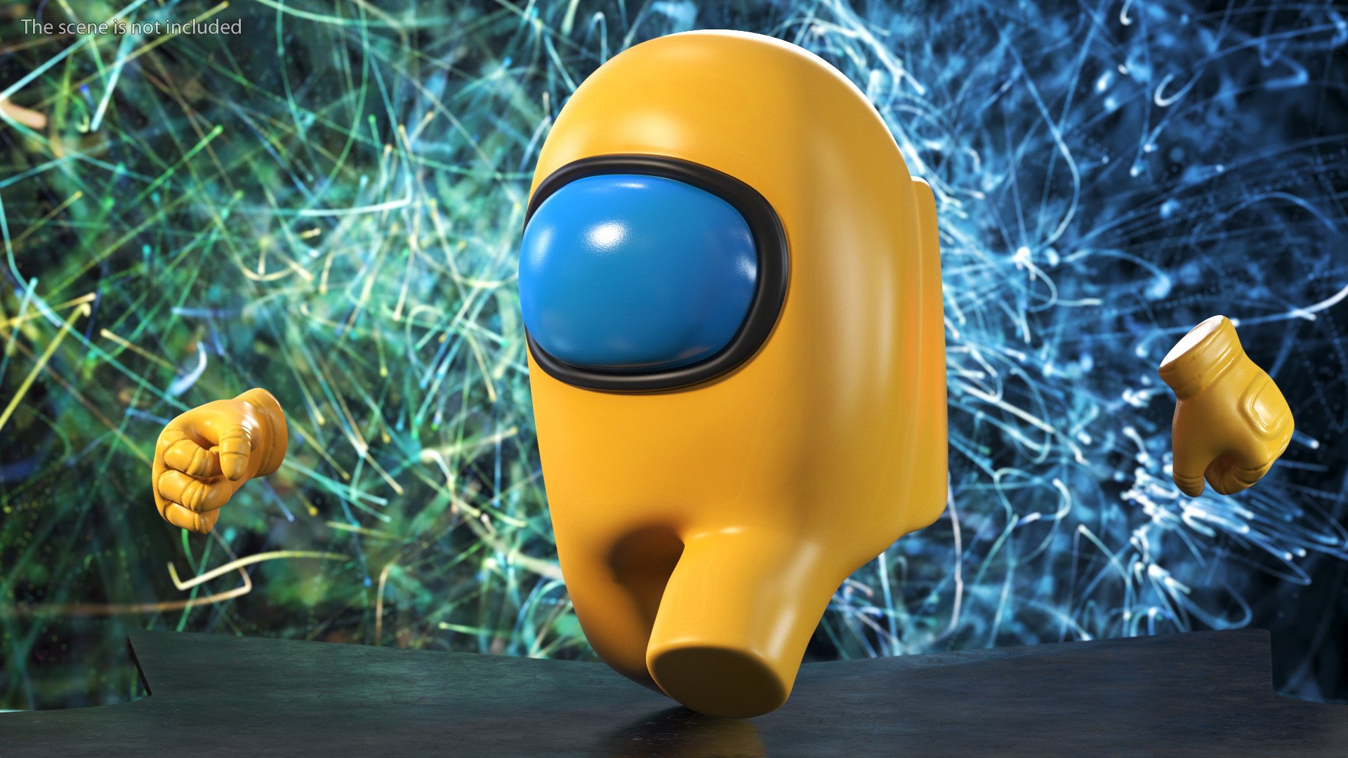 3D Running Among Us Character Yellow model - TurboSquid 2003923