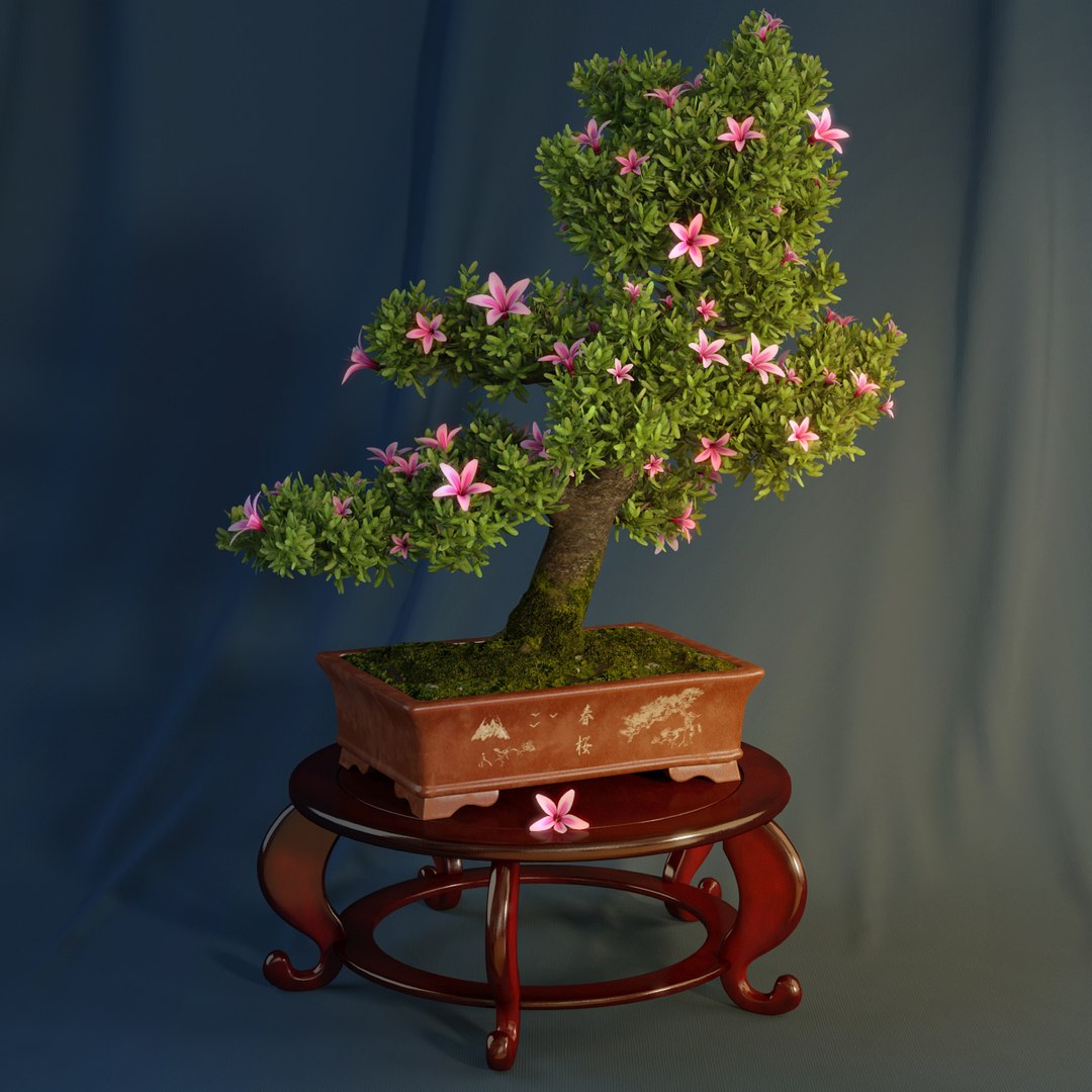 3d bonsai tree