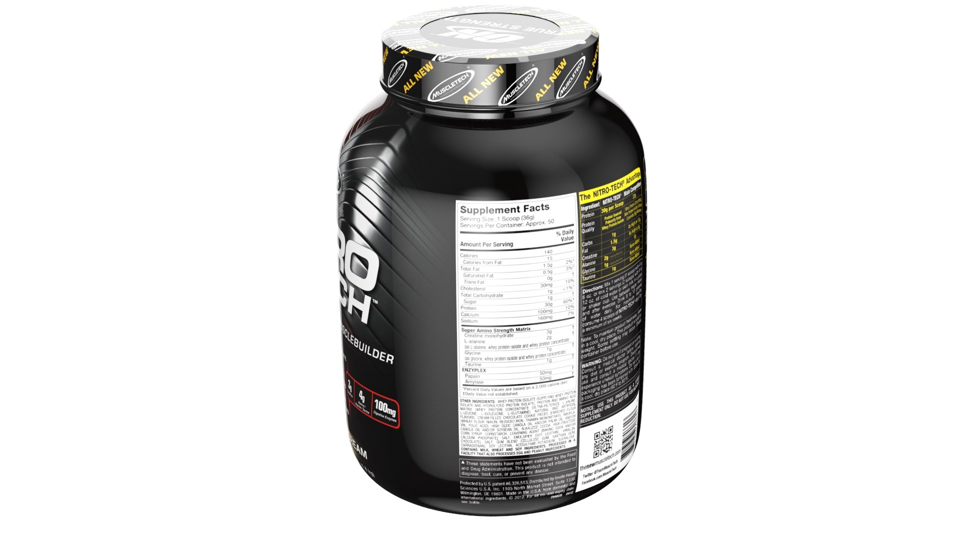 Nitro Tech Supplement Bottle Model - TurboSquid 1854097
