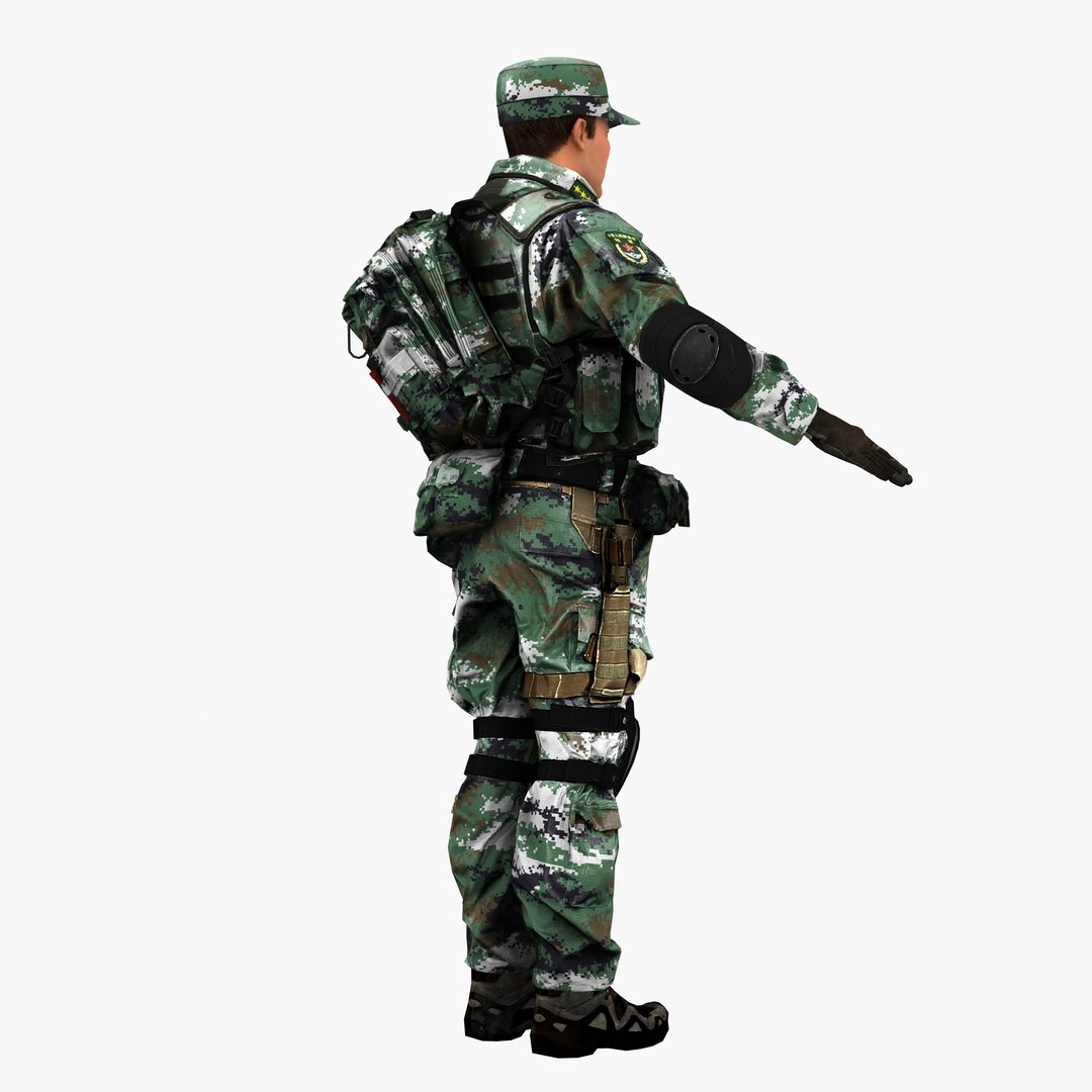 Pla Chinese Soldier 3D Model - TurboSquid 1668842