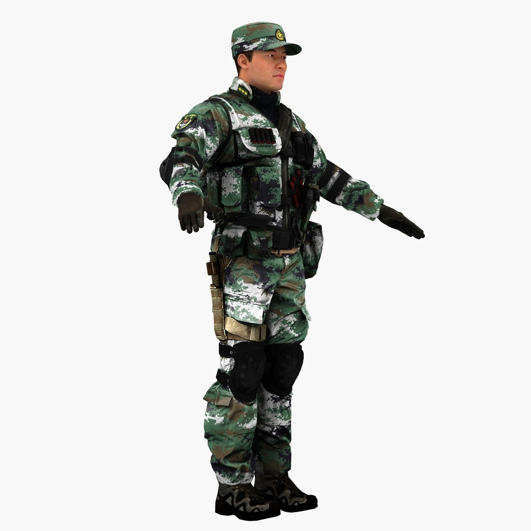 Pla Chinese Soldier 3D Model - TurboSquid 1668842