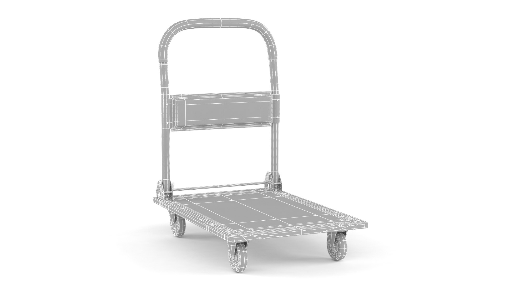 3D Model Folding Handle Trolley - TurboSquid 1948977