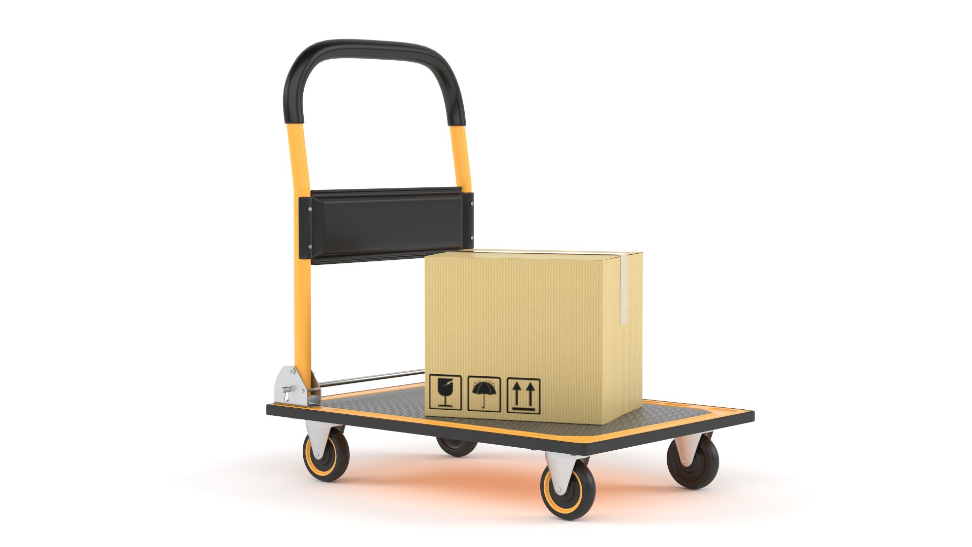 3D Model Folding Handle Trolley - TurboSquid 1948977