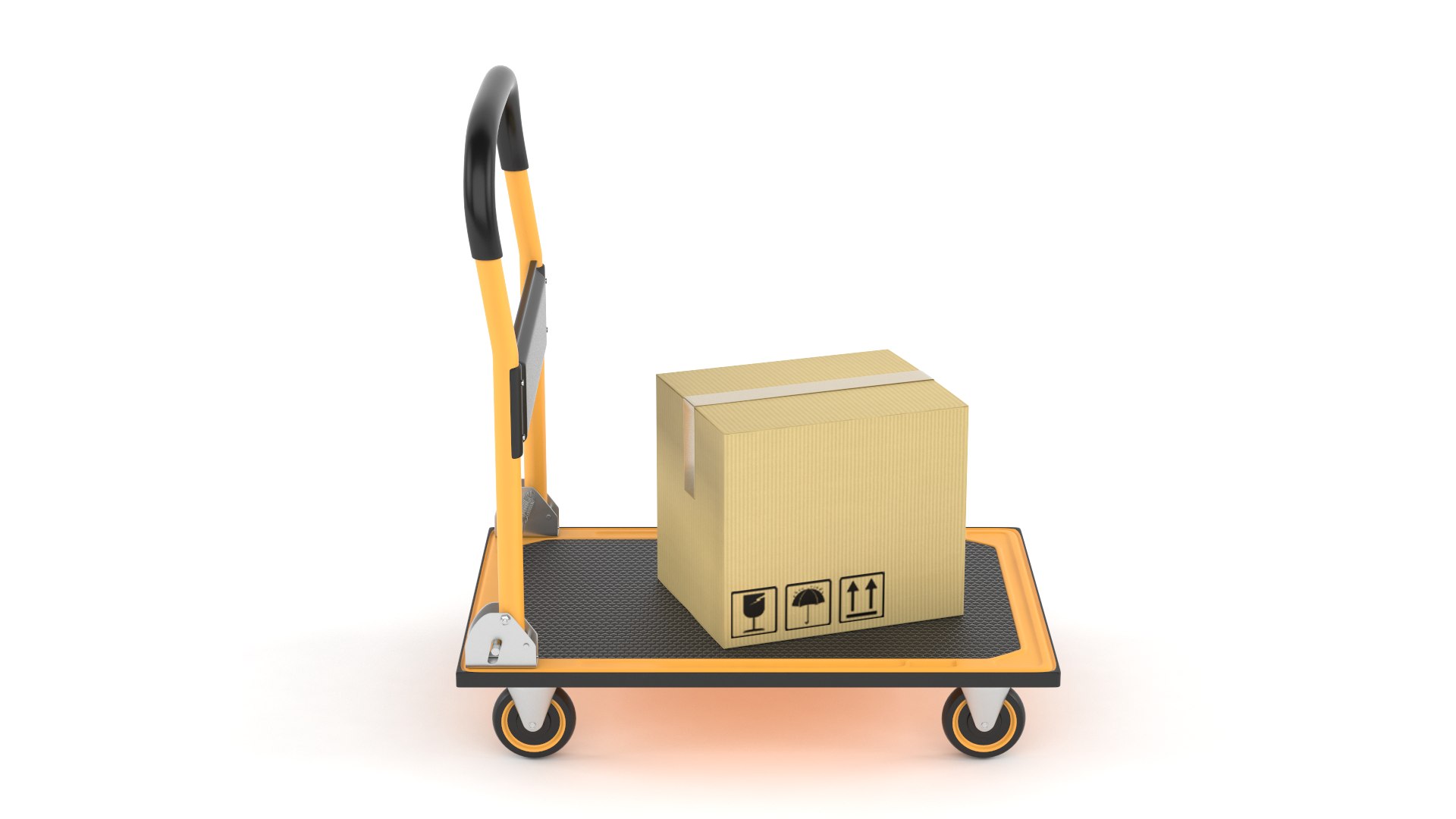 3D Model Folding Handle Trolley - TurboSquid 1948977