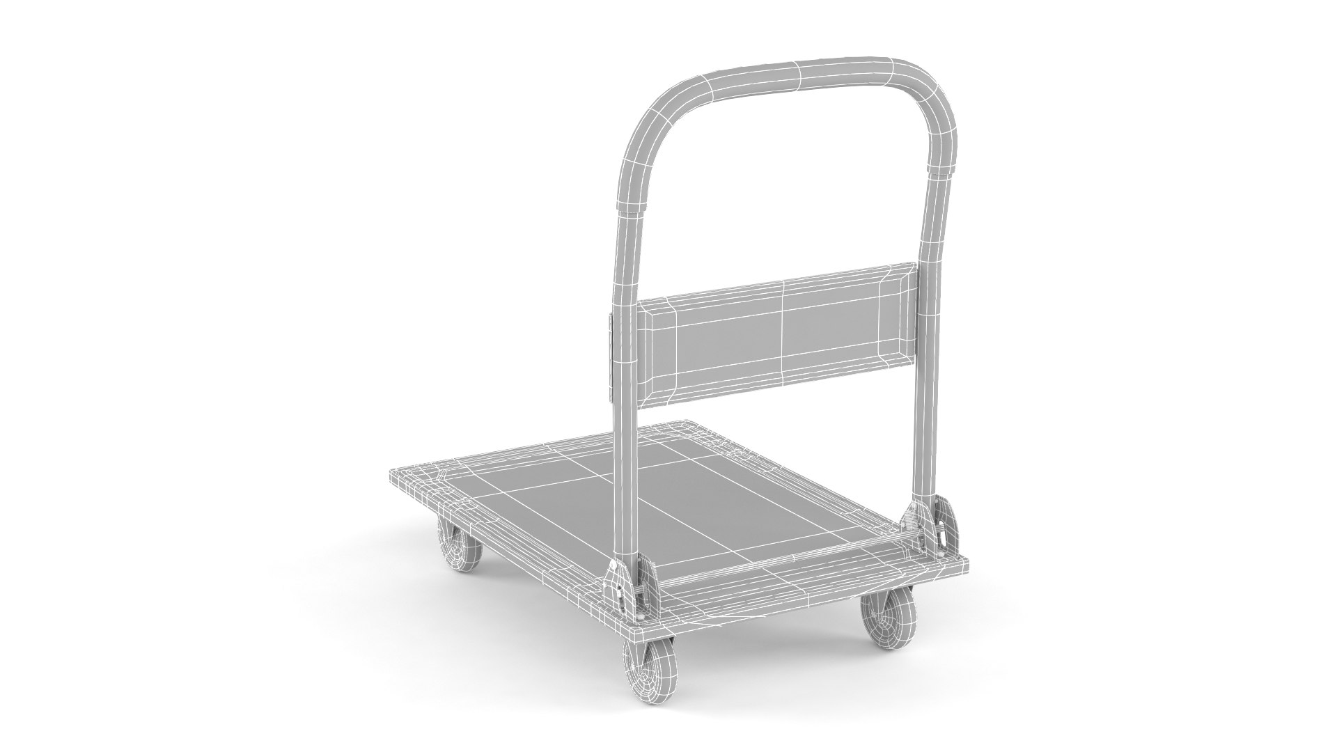 3D Model Folding Handle Trolley - TurboSquid 1948977