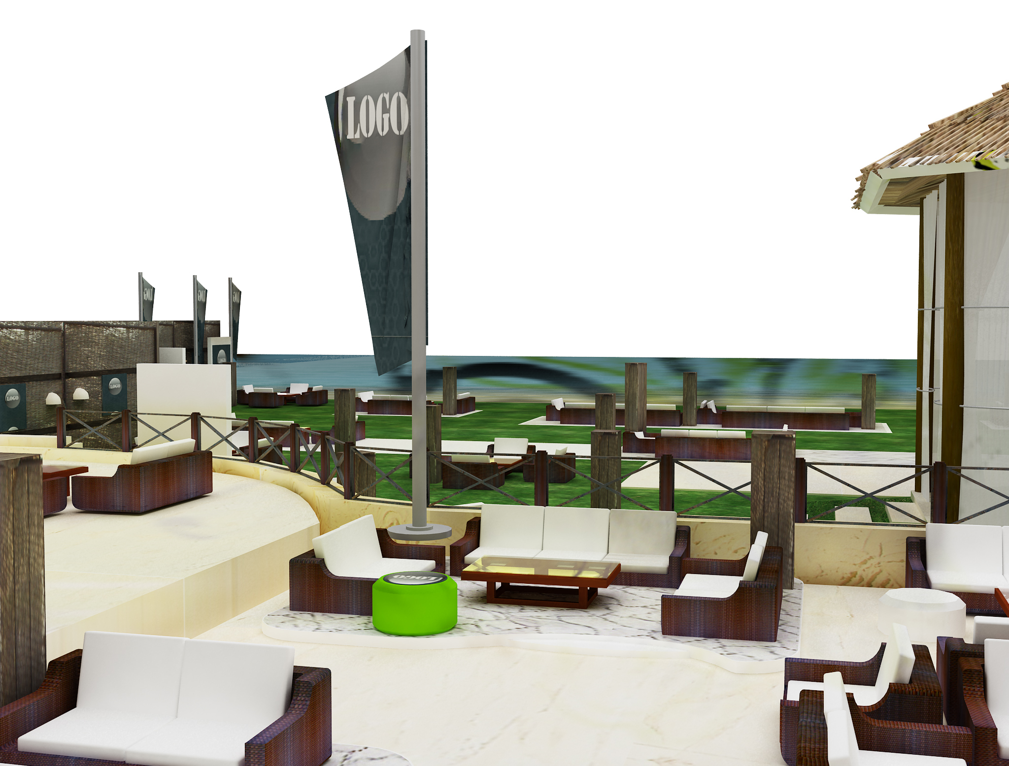 3D Exterior Design Beach Resort Layout a541 model - TurboSquid 1846881