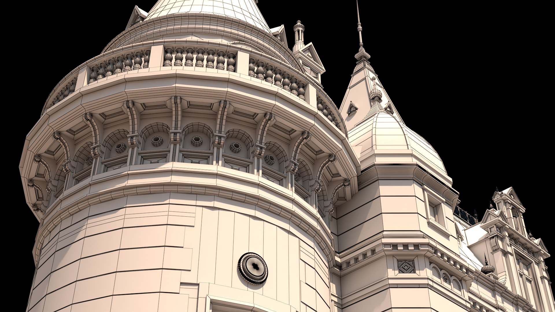 manor ancient 3d max