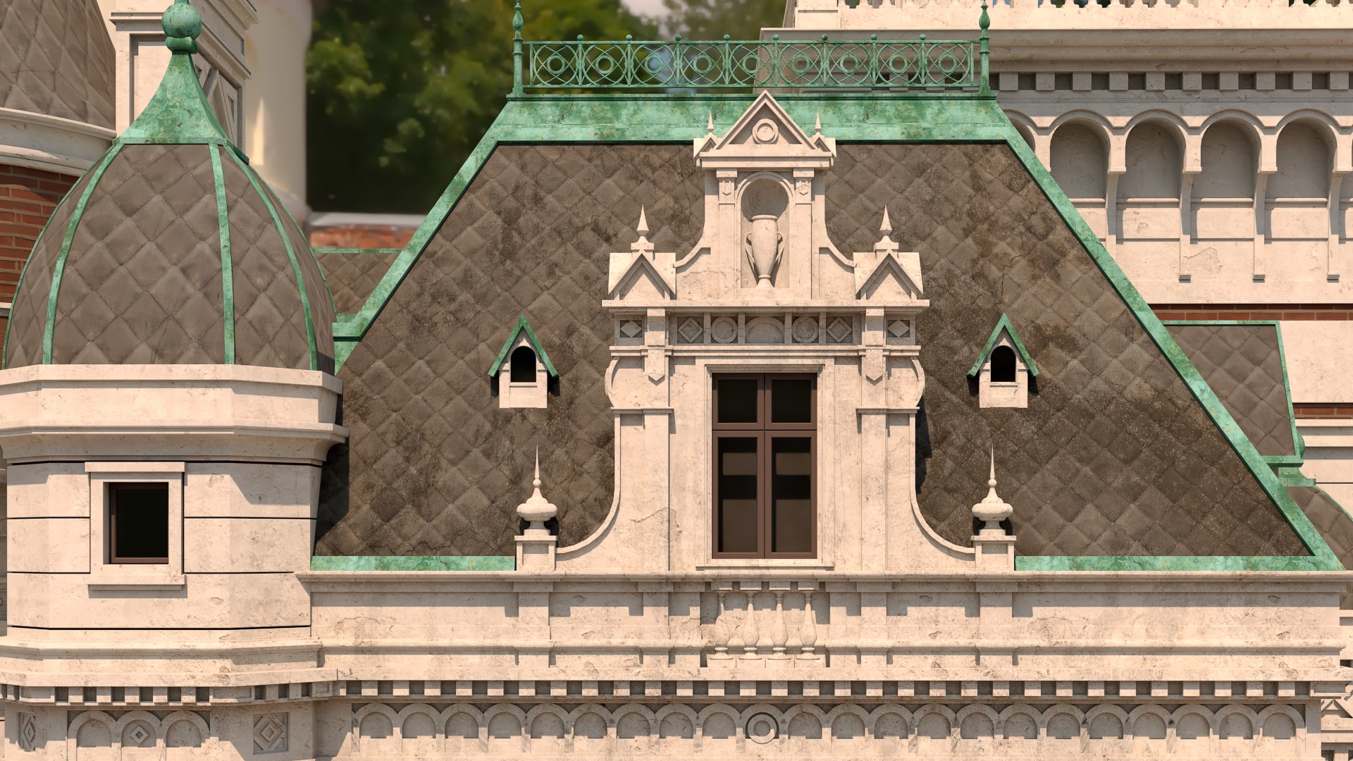 Manor Ancient 3d Max