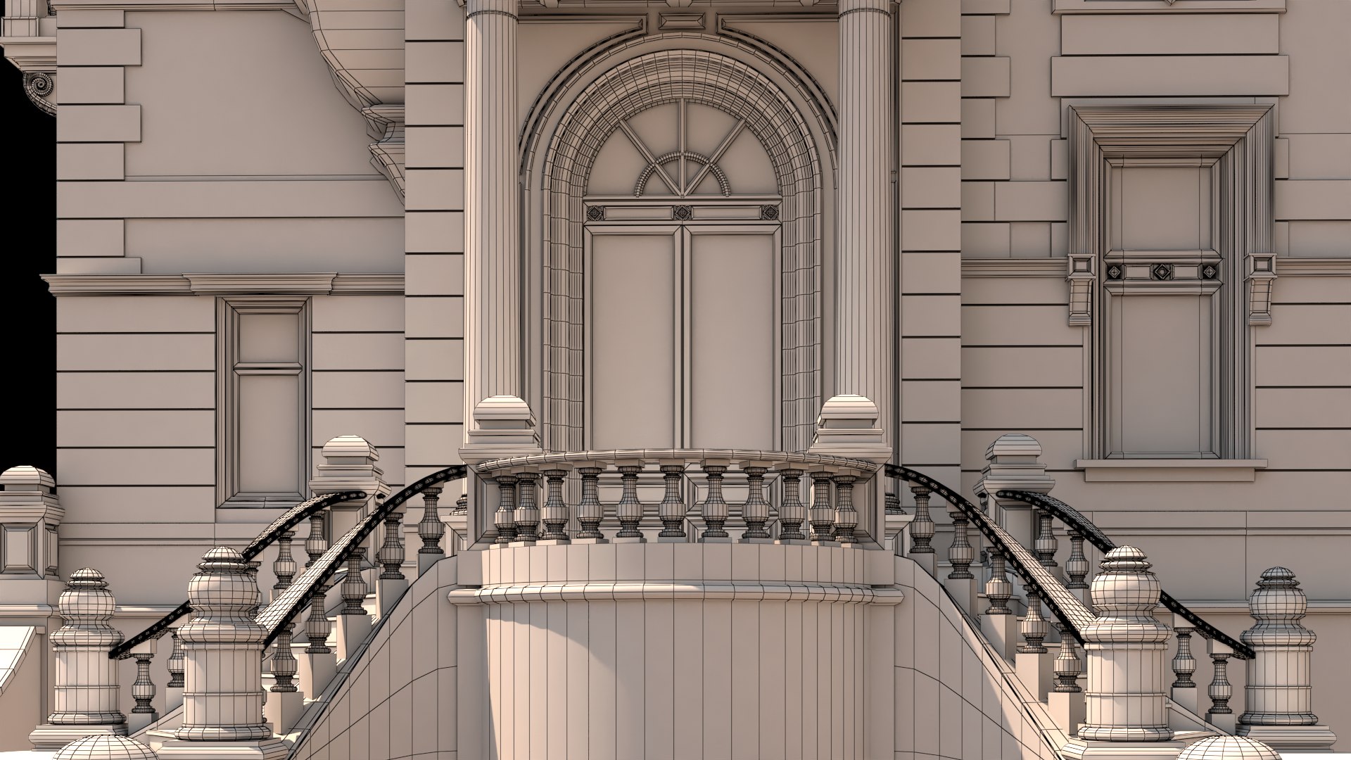 manor ancient 3d max