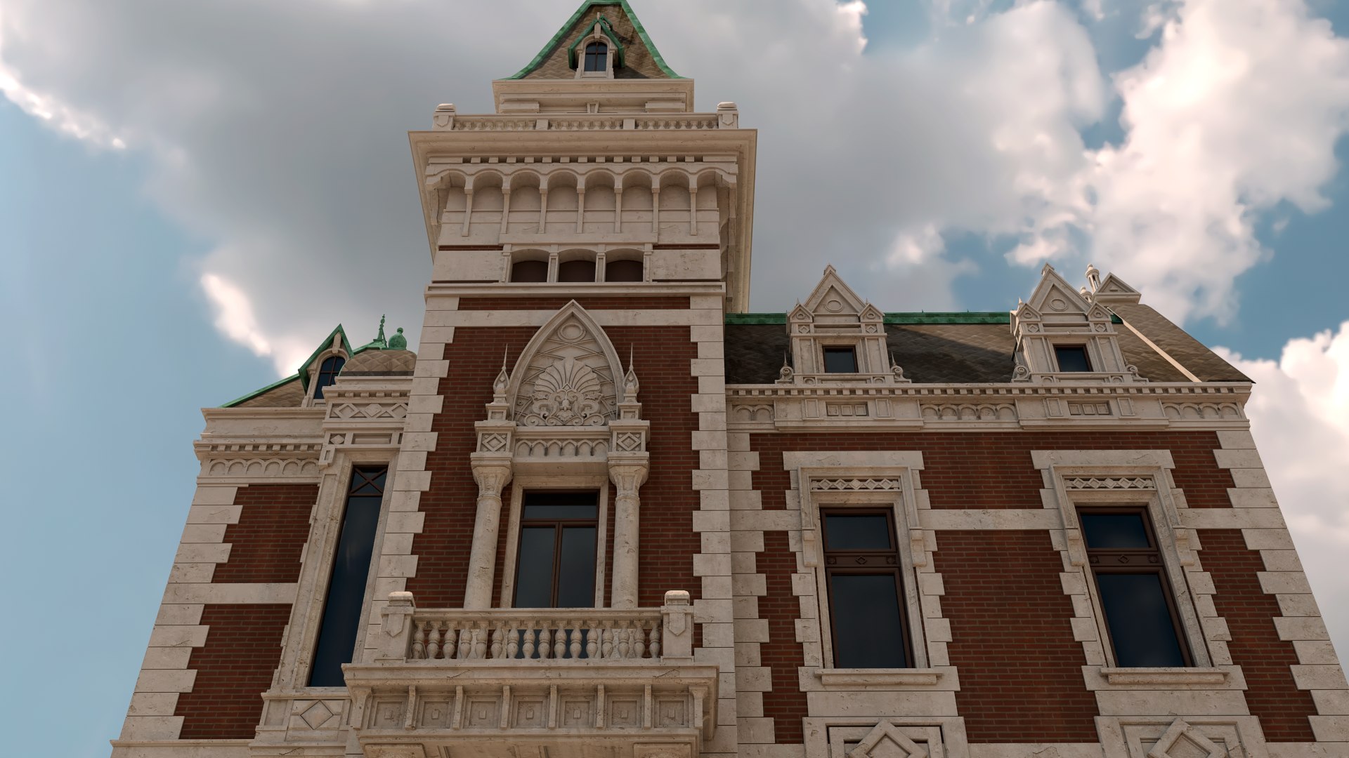 Manor Ancient 3d Max