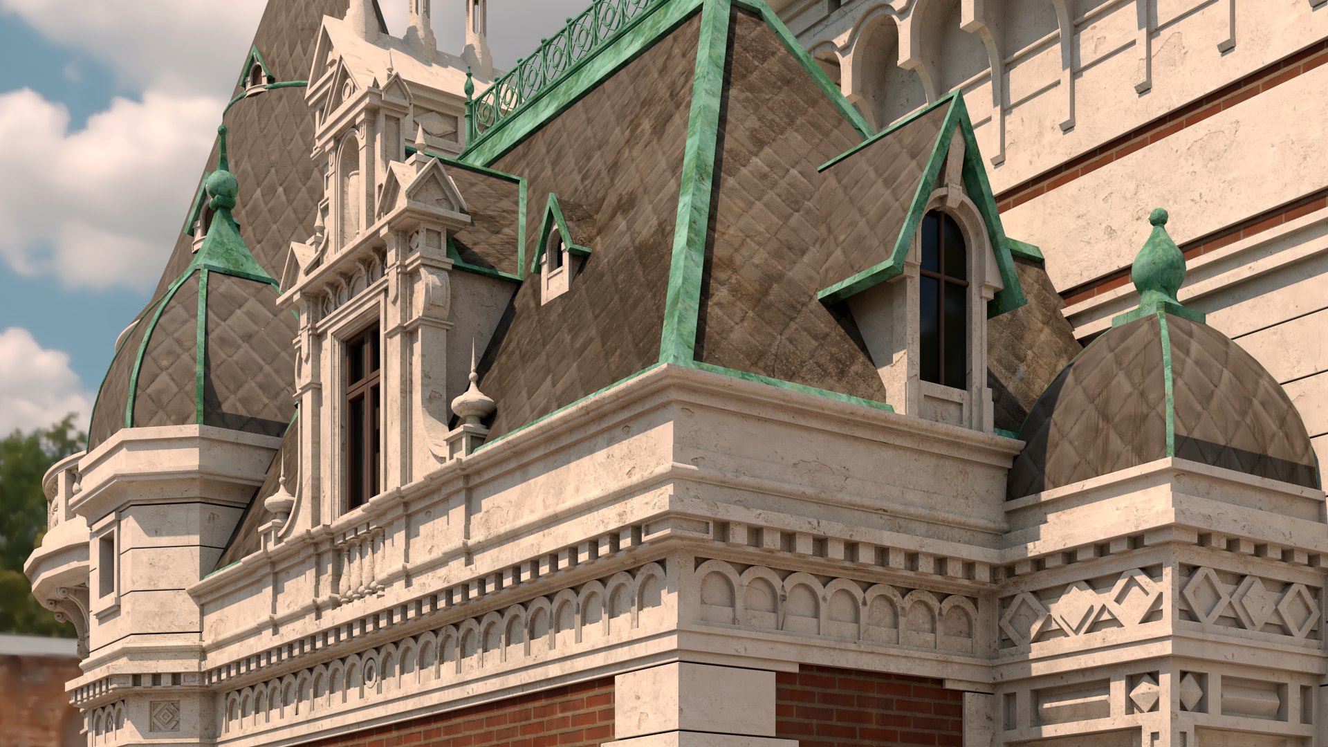 manor ancient 3d max