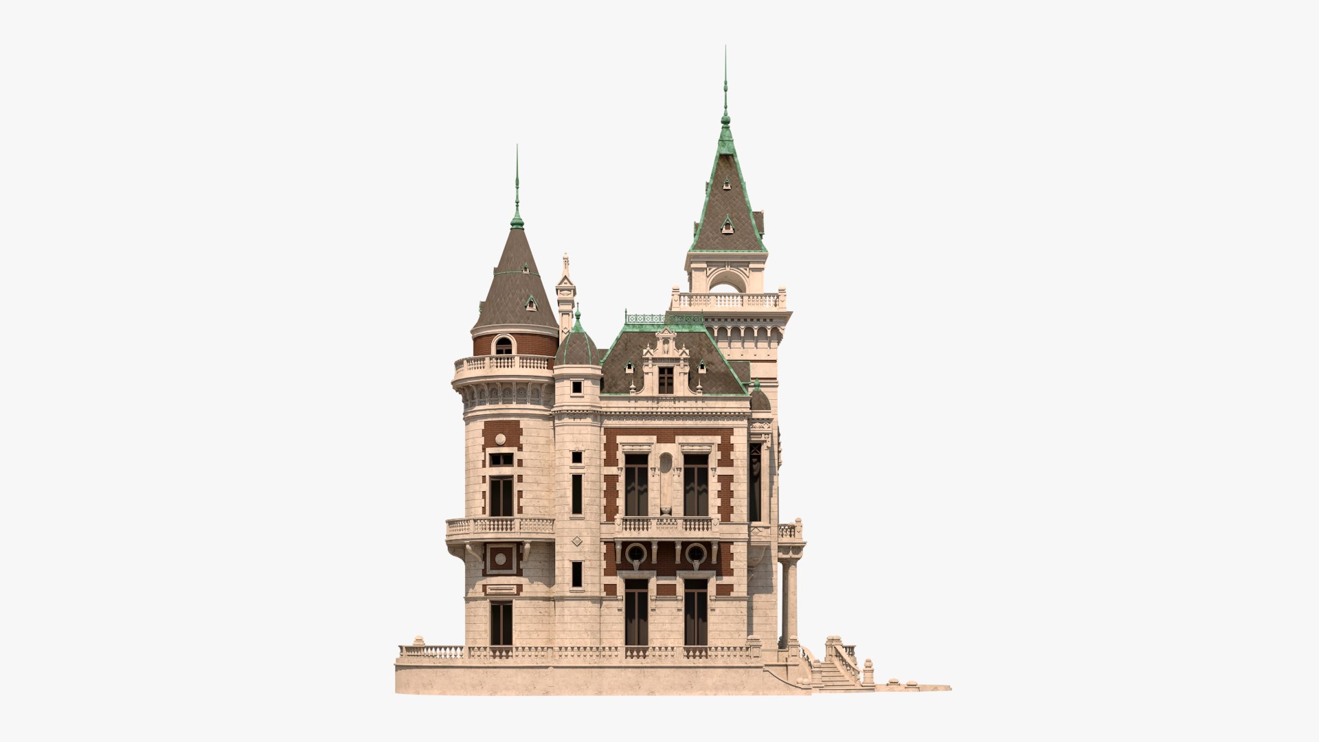 Manor Ancient 3d Max