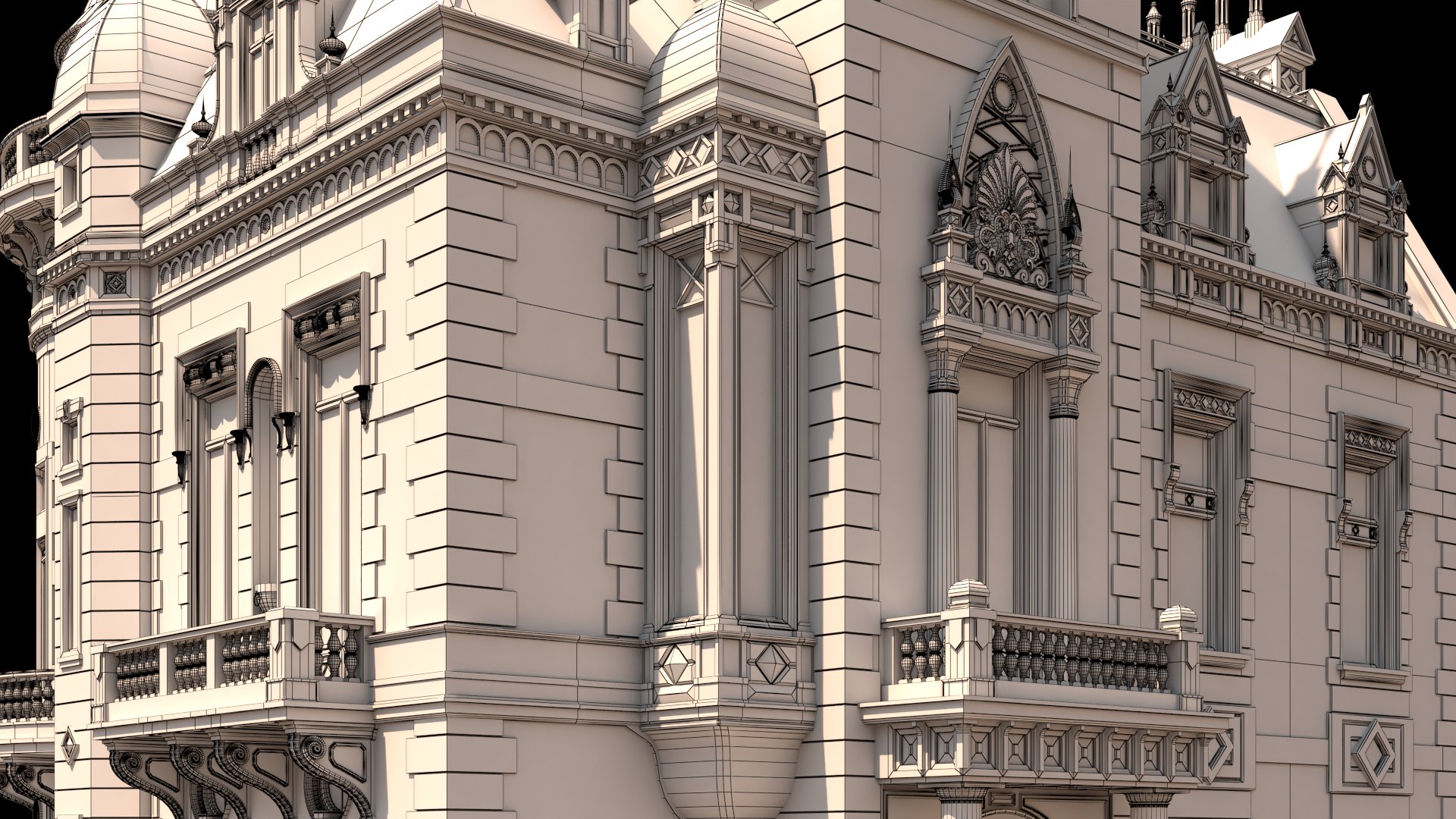 manor ancient 3d max