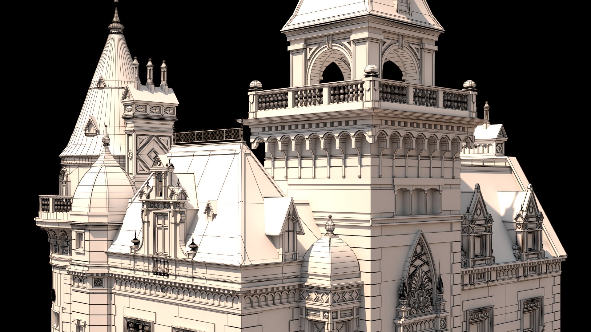 manor ancient 3d max