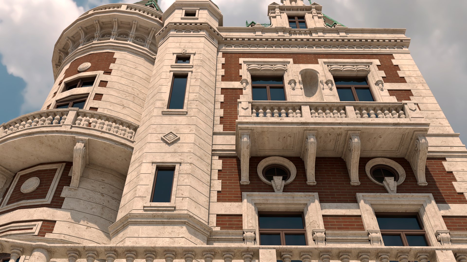 Manor Ancient 3d Max