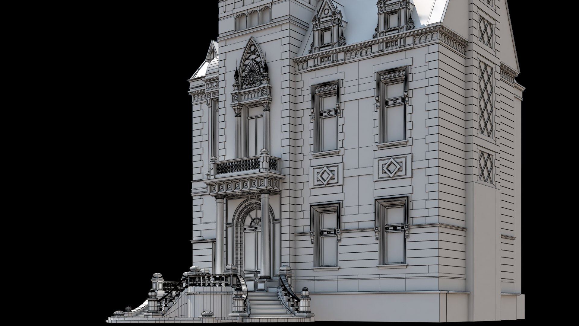 manor ancient 3d max