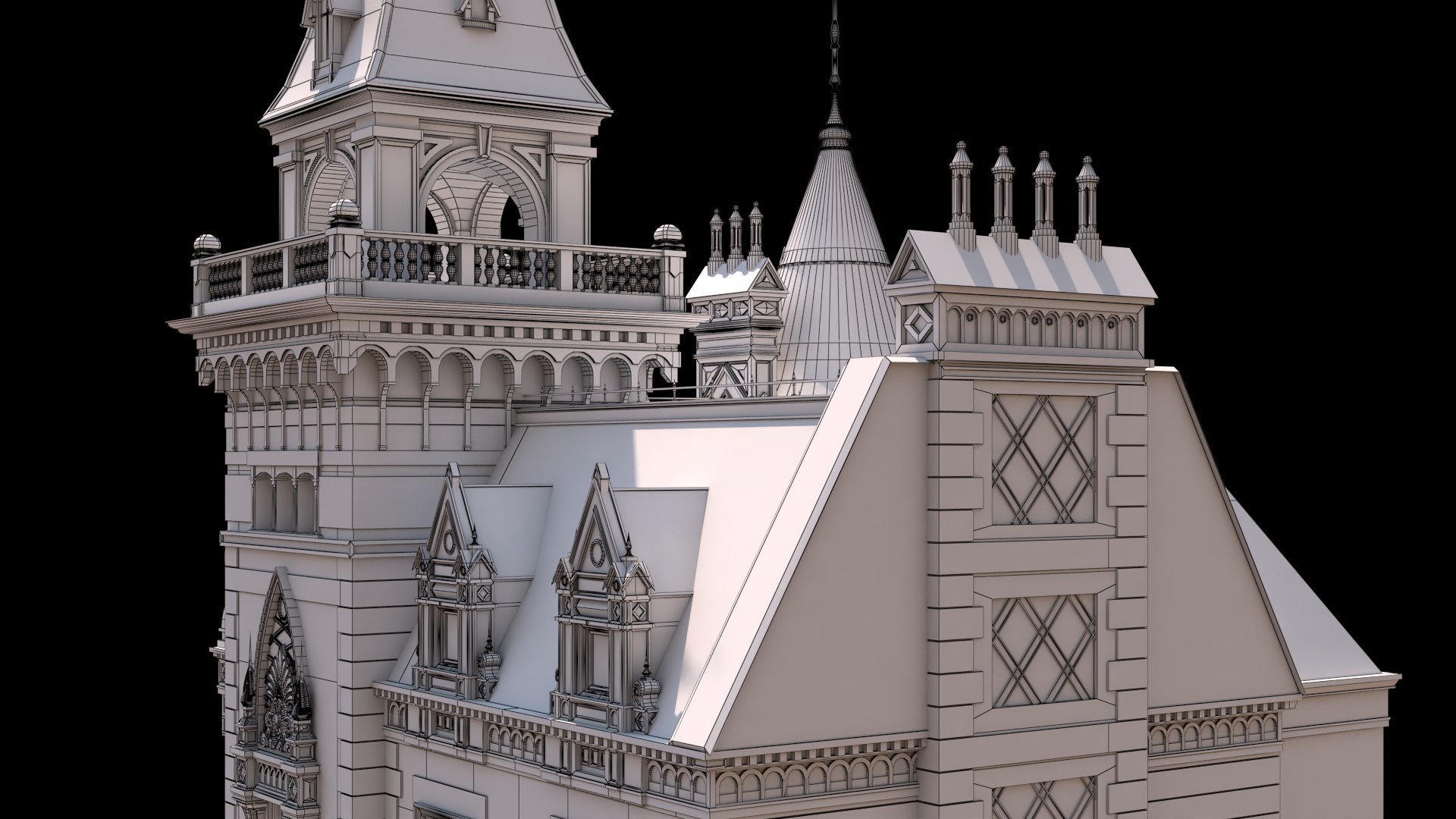 manor ancient 3d max