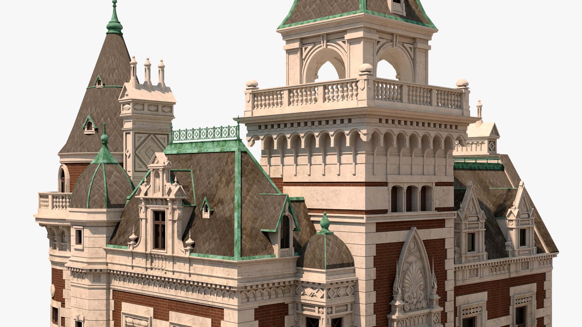 Manor Ancient 3d Max