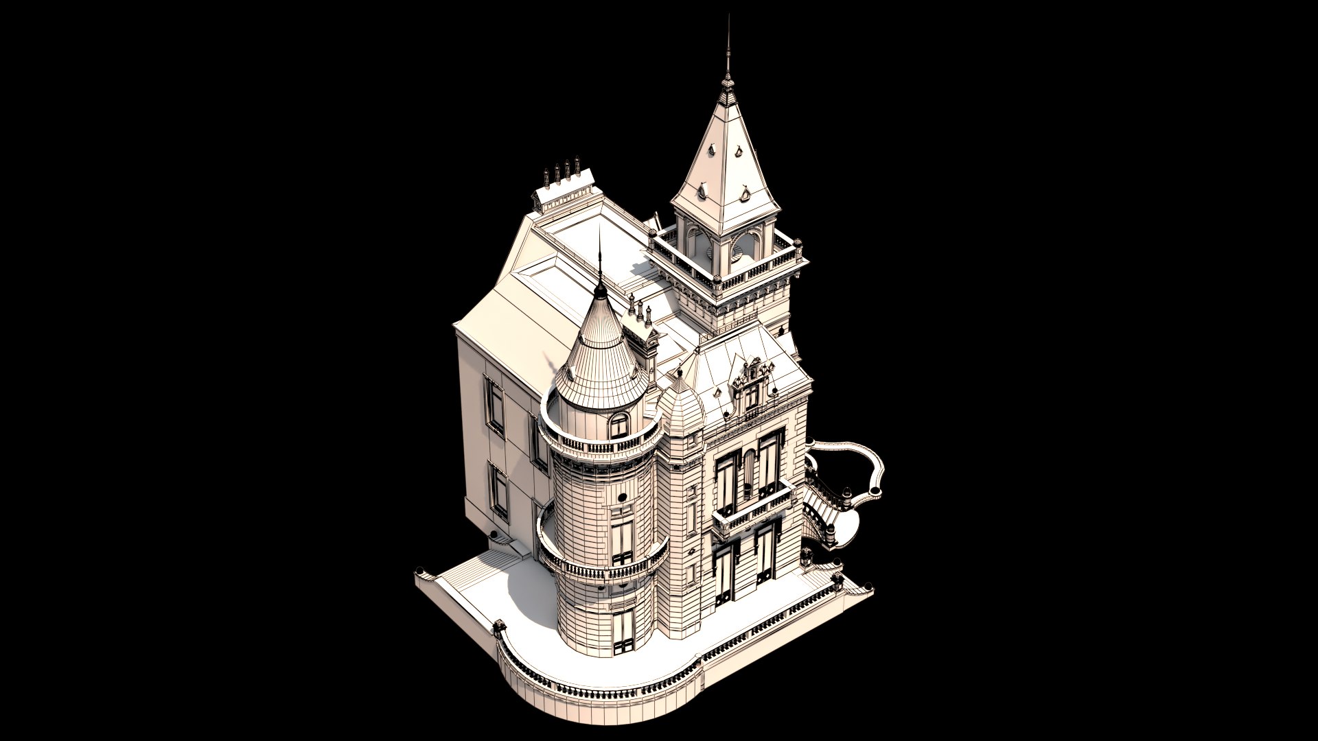 manor ancient 3d max