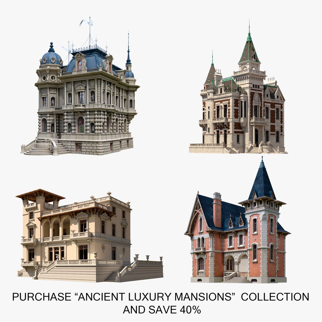 manor ancient 3d max