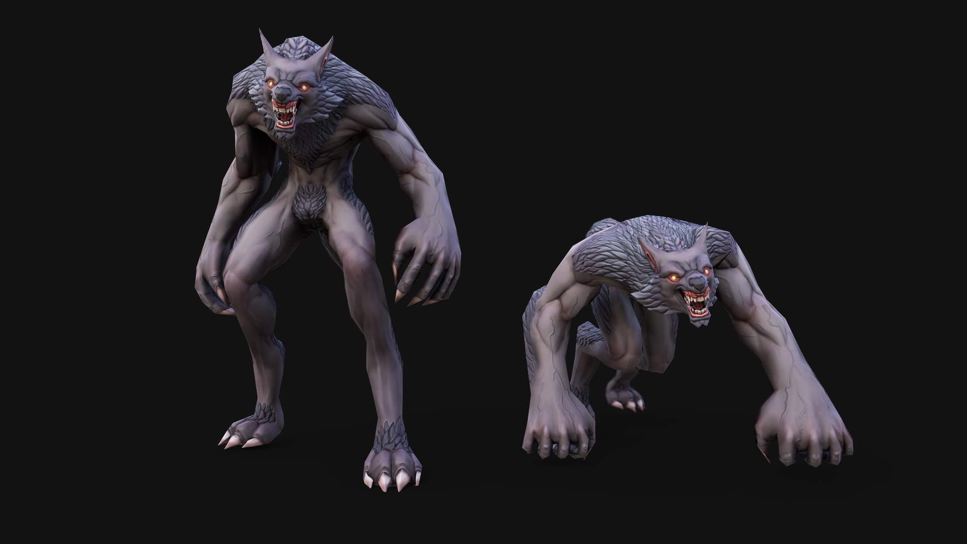 Stylized Werewolf 3D Model - TurboSquid 2074597