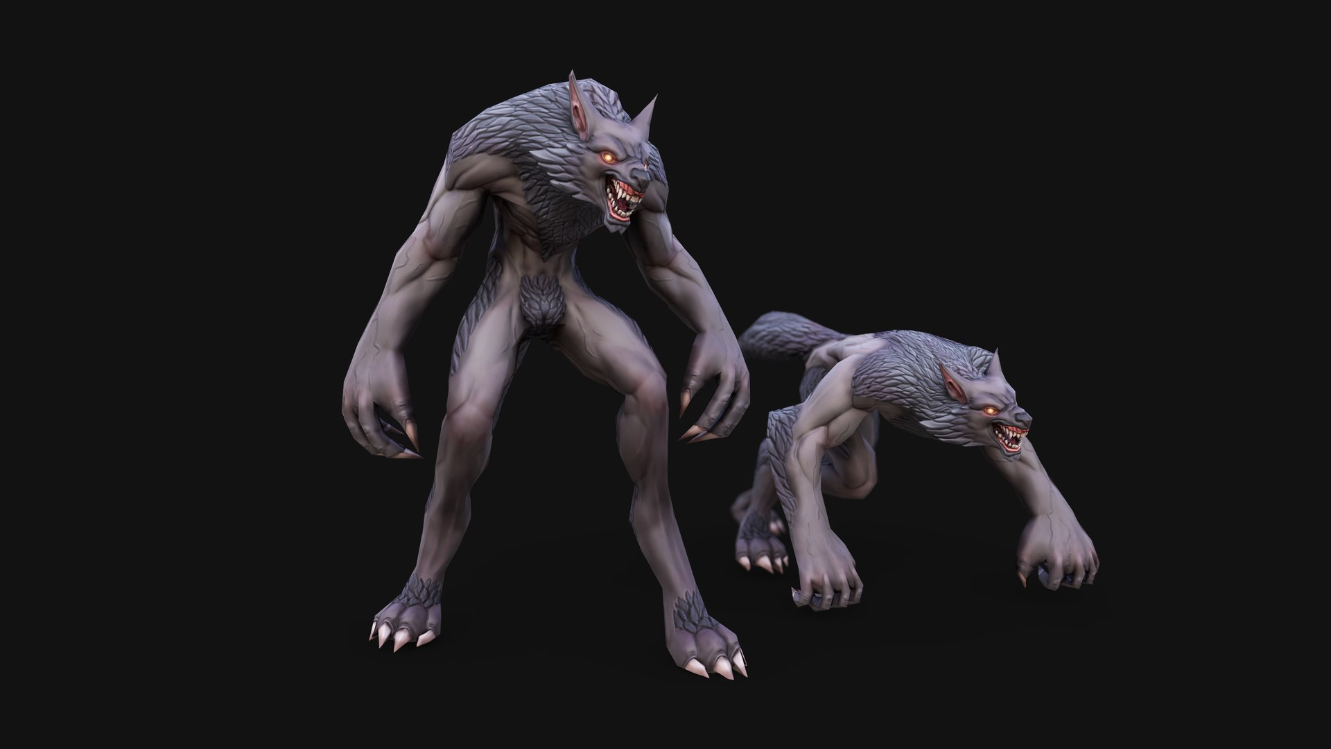Stylized Werewolf 3D Model - TurboSquid 2074597
