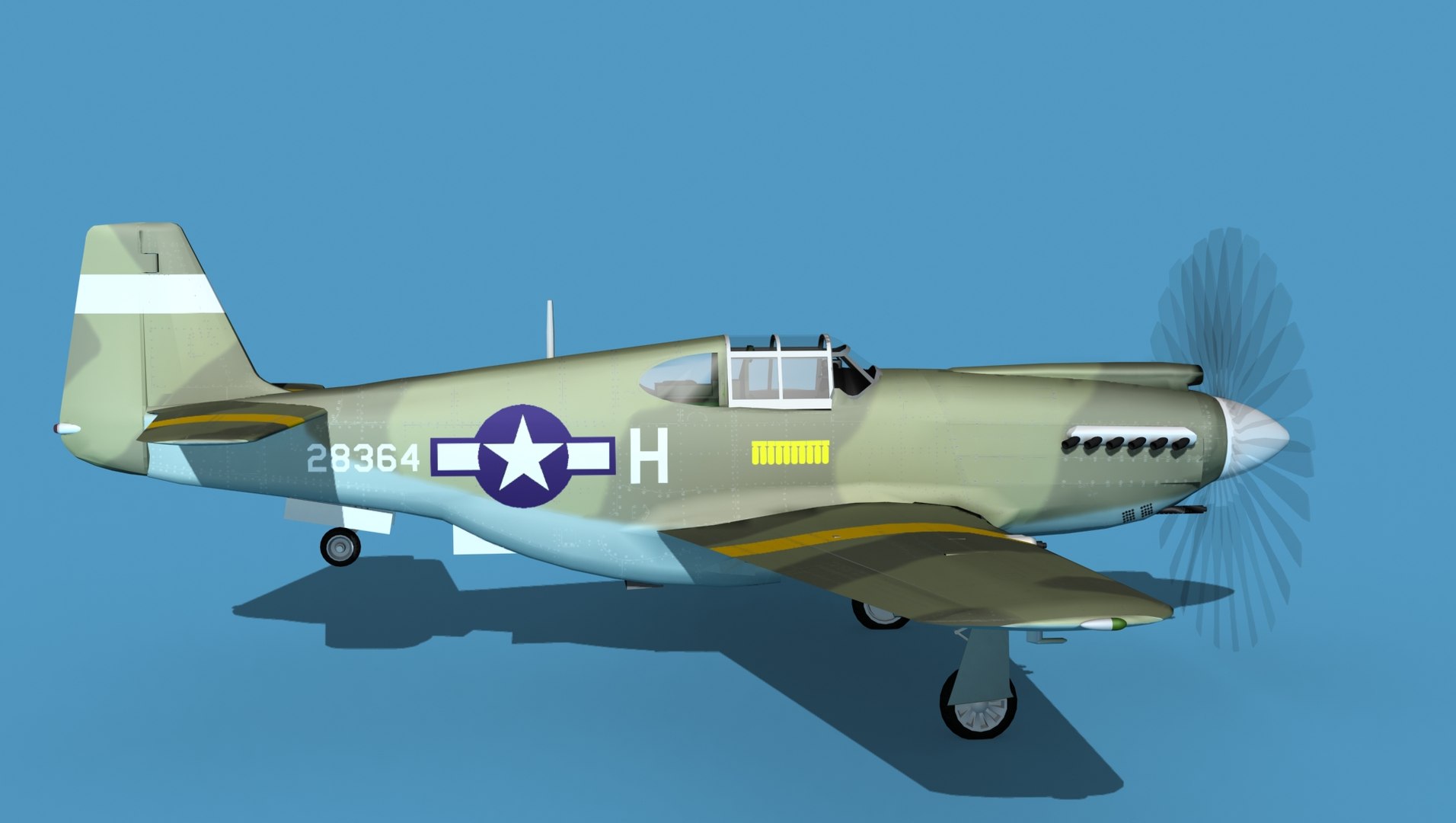 North American A-36A Apache V08 USAAF 3D Model - TurboSquid 1921692