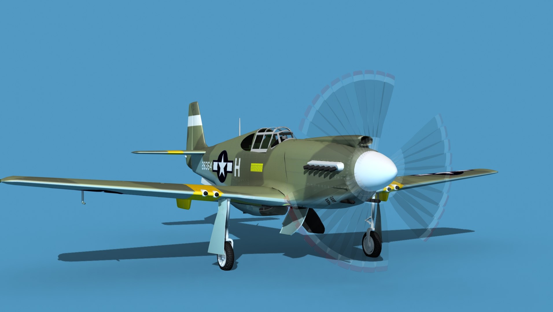 North American A-36A Apache V08 USAAF 3D Model - TurboSquid 1921692